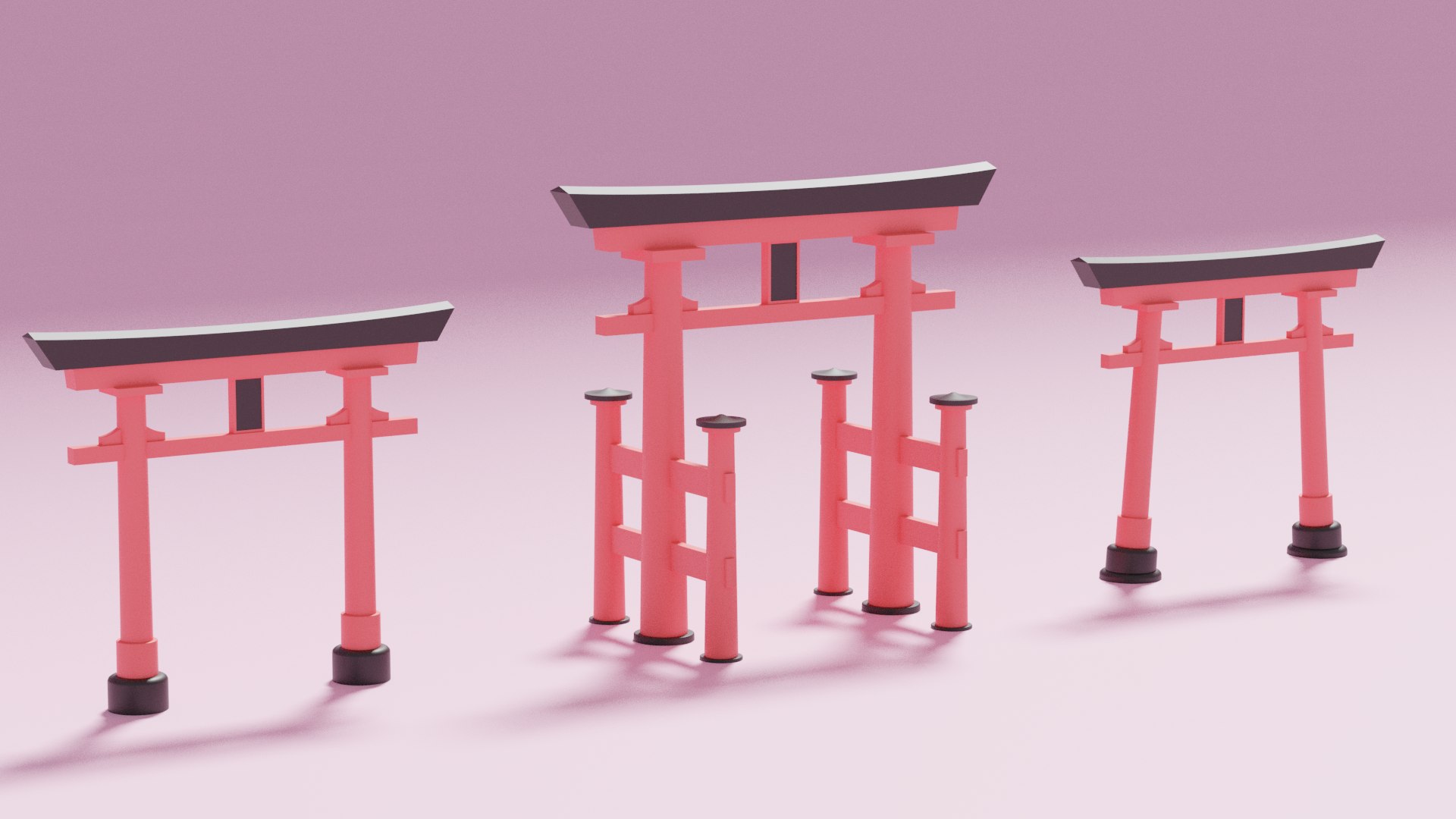 Japanese Torii Gate Model - TurboSquid 1696365