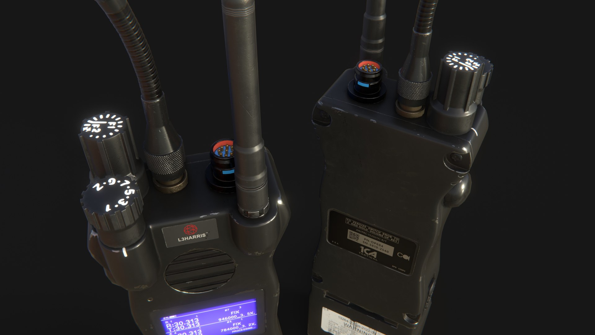 3D RO-X Tactical Radio L3Harris LowPoly - TurboSquid 2005267