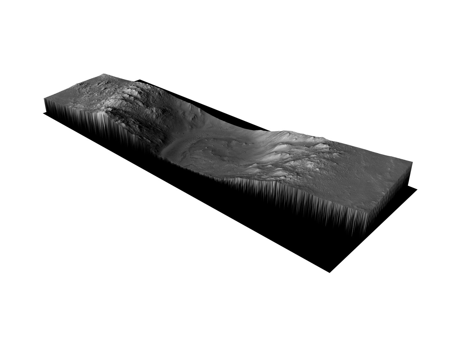 3D MARS VR - Mazamba Crater In Thaumasia Planum - TurboSquid 1969564