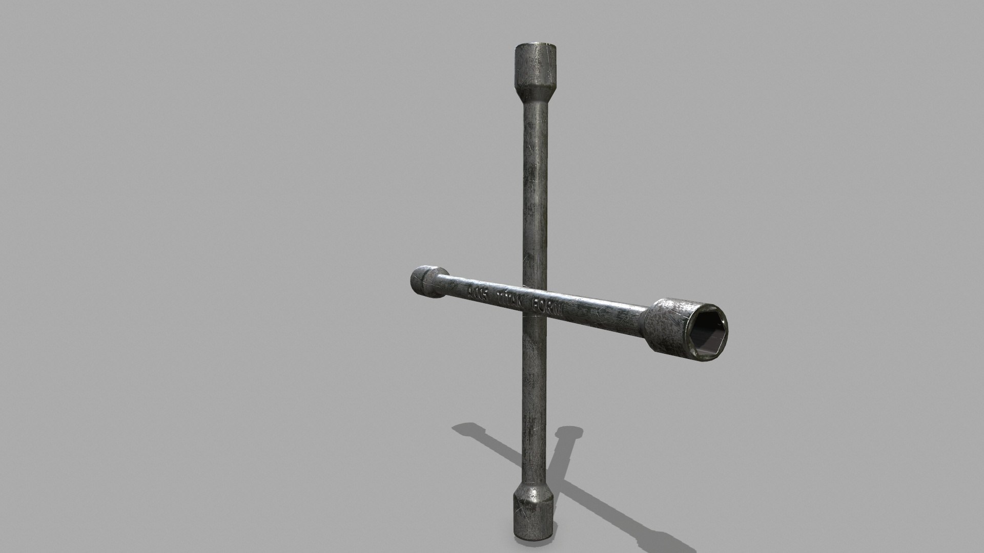 Lug wrench 3D model - TurboSquid 1526527