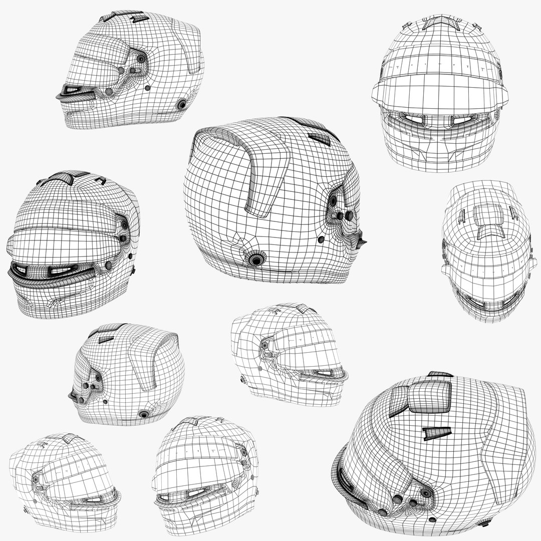 3D Model Ocon 2020 Helmet - TurboSquid 1613362