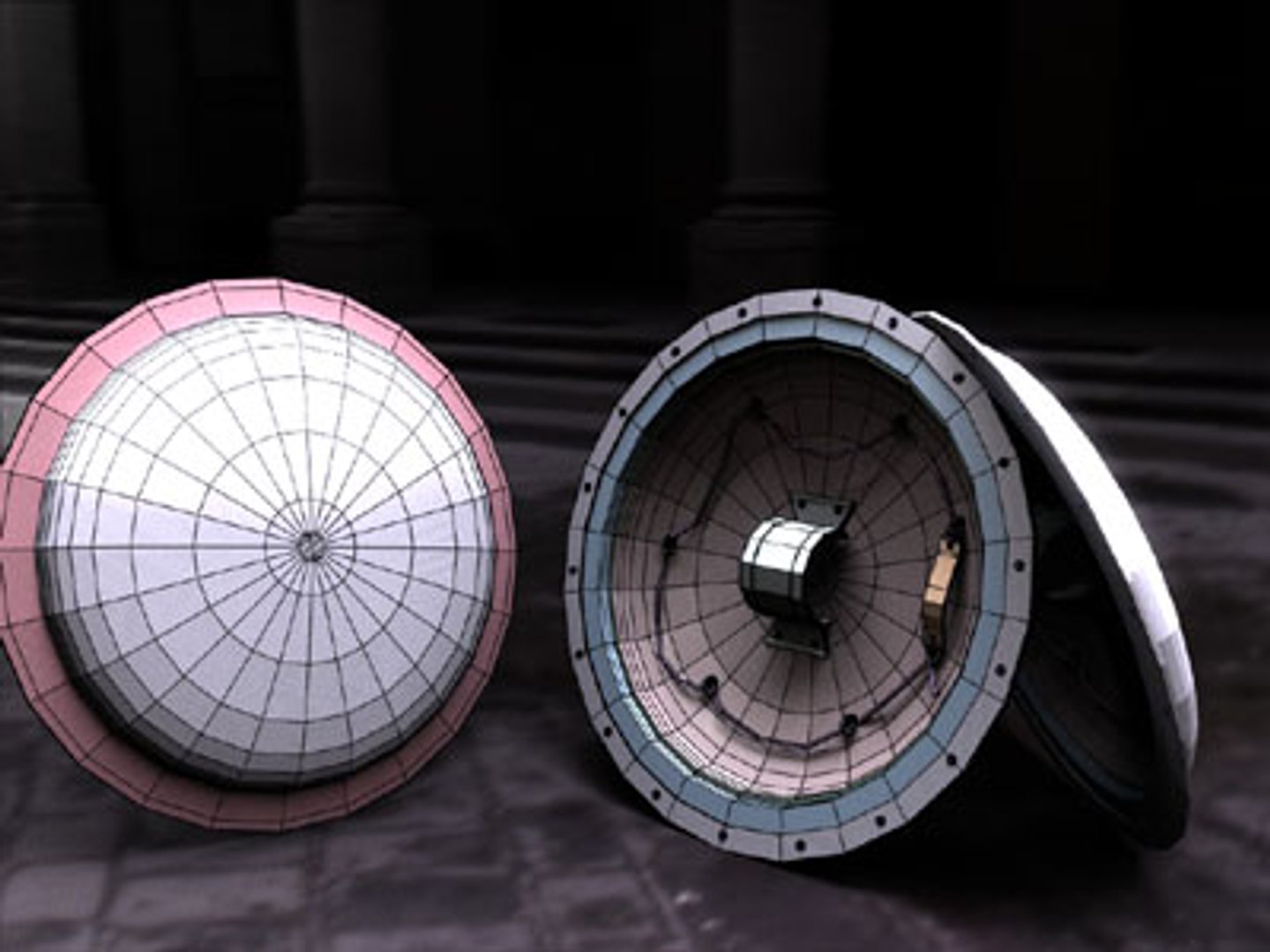 aspis shield 3d model