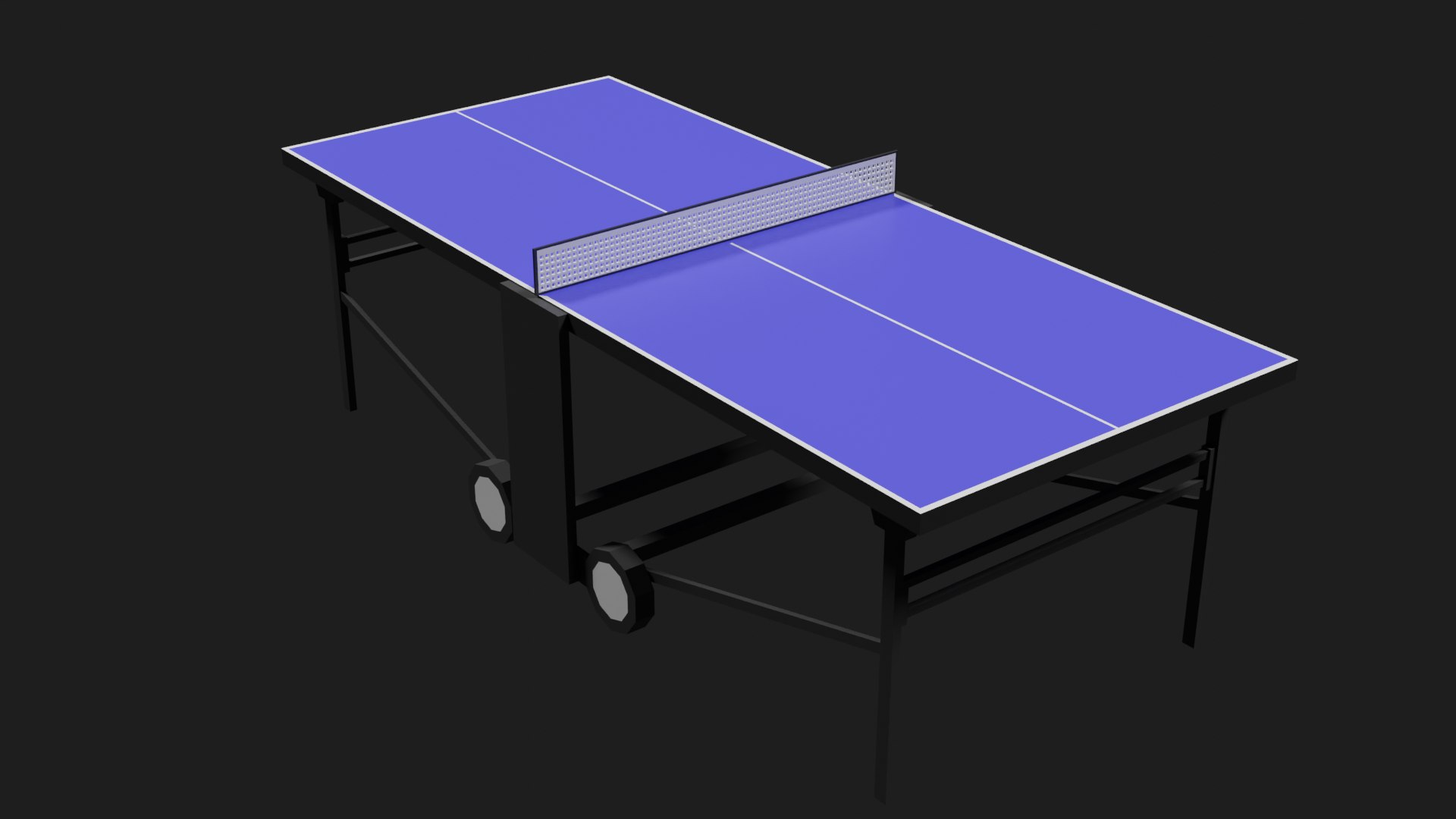3D Lowpoly Table Tennis Table Model - TurboSquid 1863676