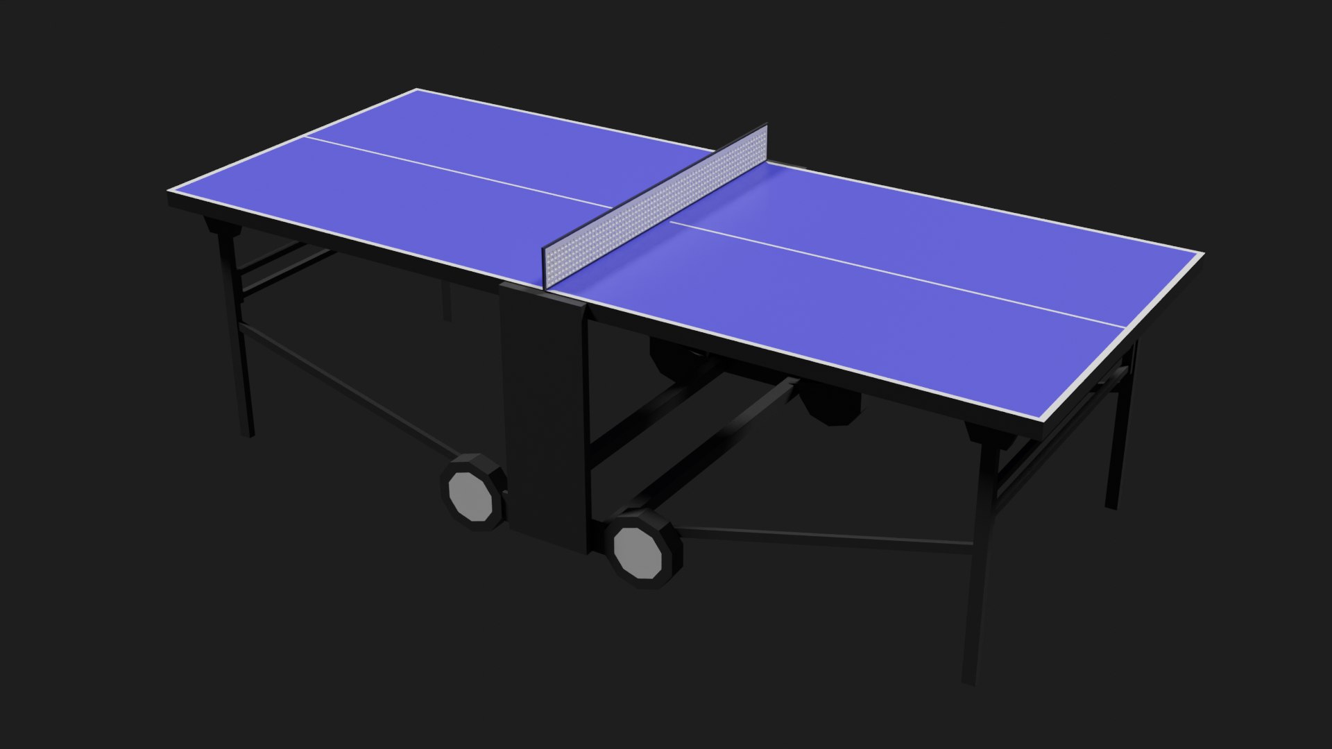 3D Lowpoly Table Tennis Table Model - TurboSquid 1863676