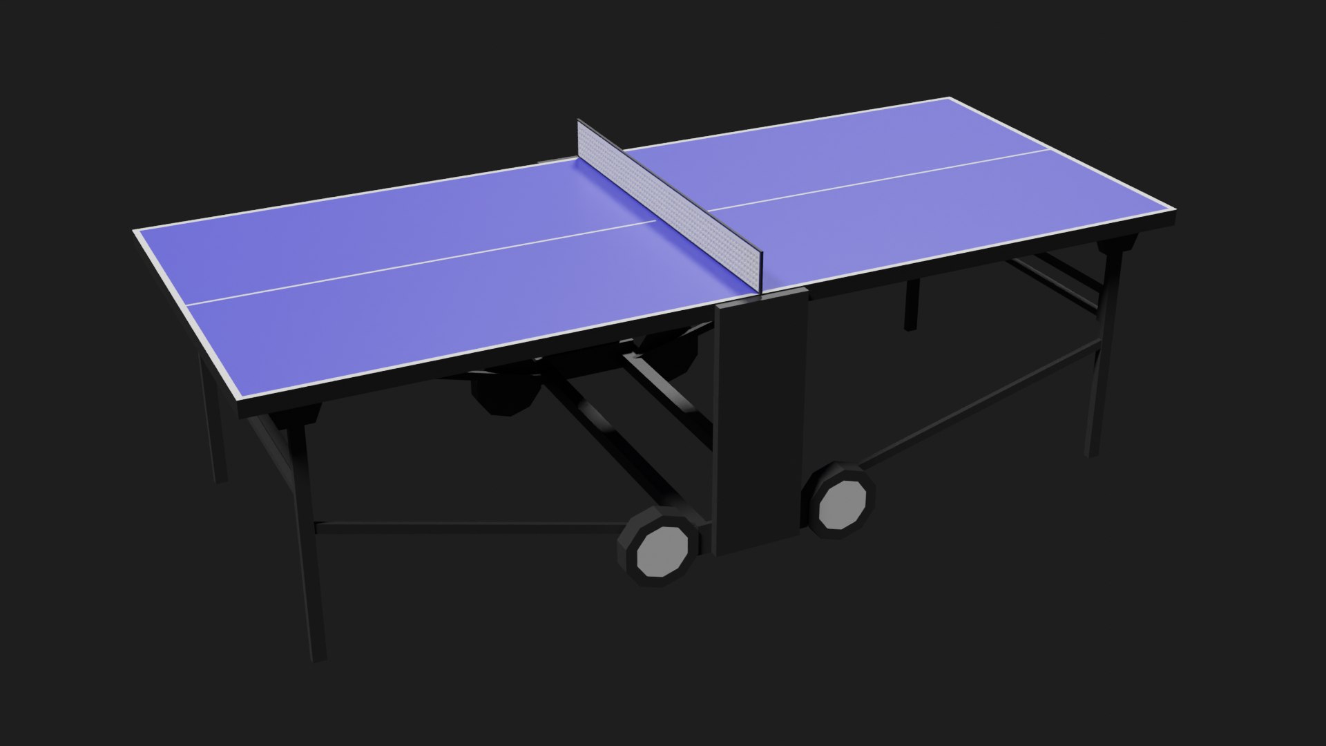 3D Lowpoly Table Tennis Table Model - TurboSquid 1863676
