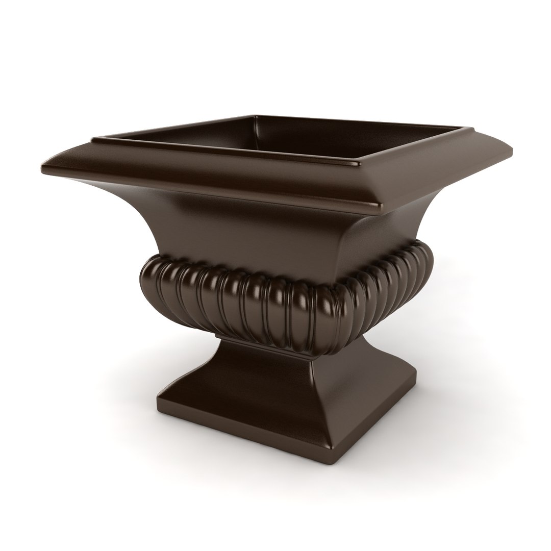 3ds fluted square urn