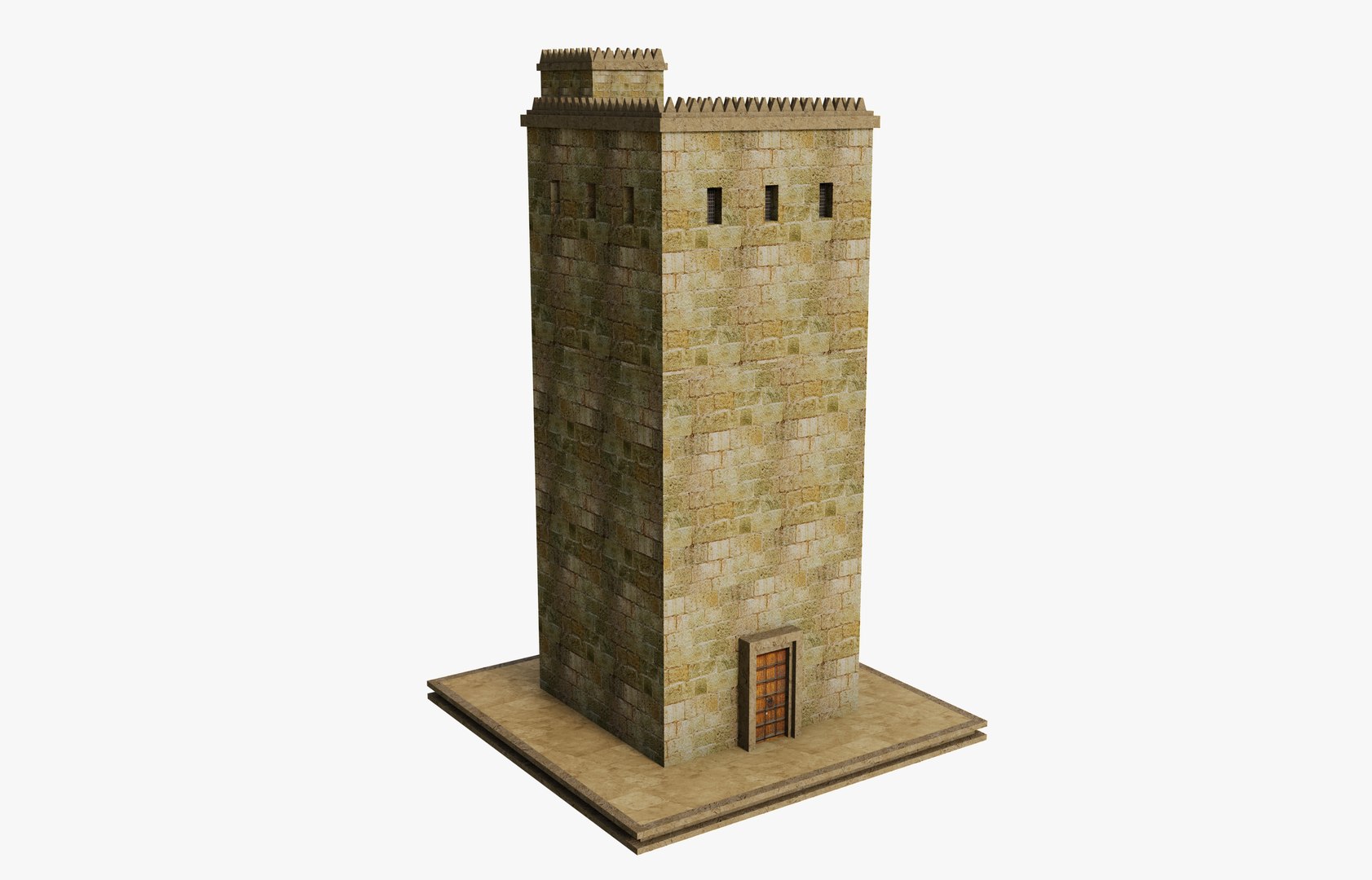 Free 3D Model Ancient Persian Tower - TurboSquid 2364774