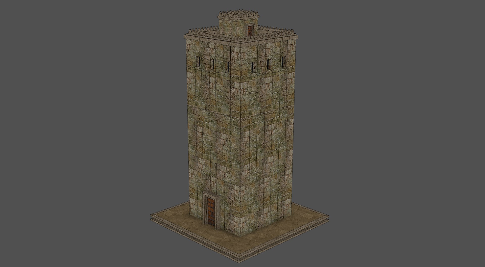 Free 3D Model Ancient Persian Tower - TurboSquid 2364774