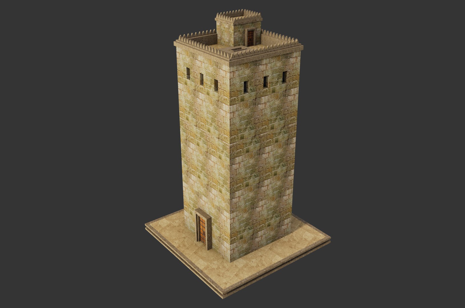 Free 3D Model Ancient Persian Tower - TurboSquid 2364774