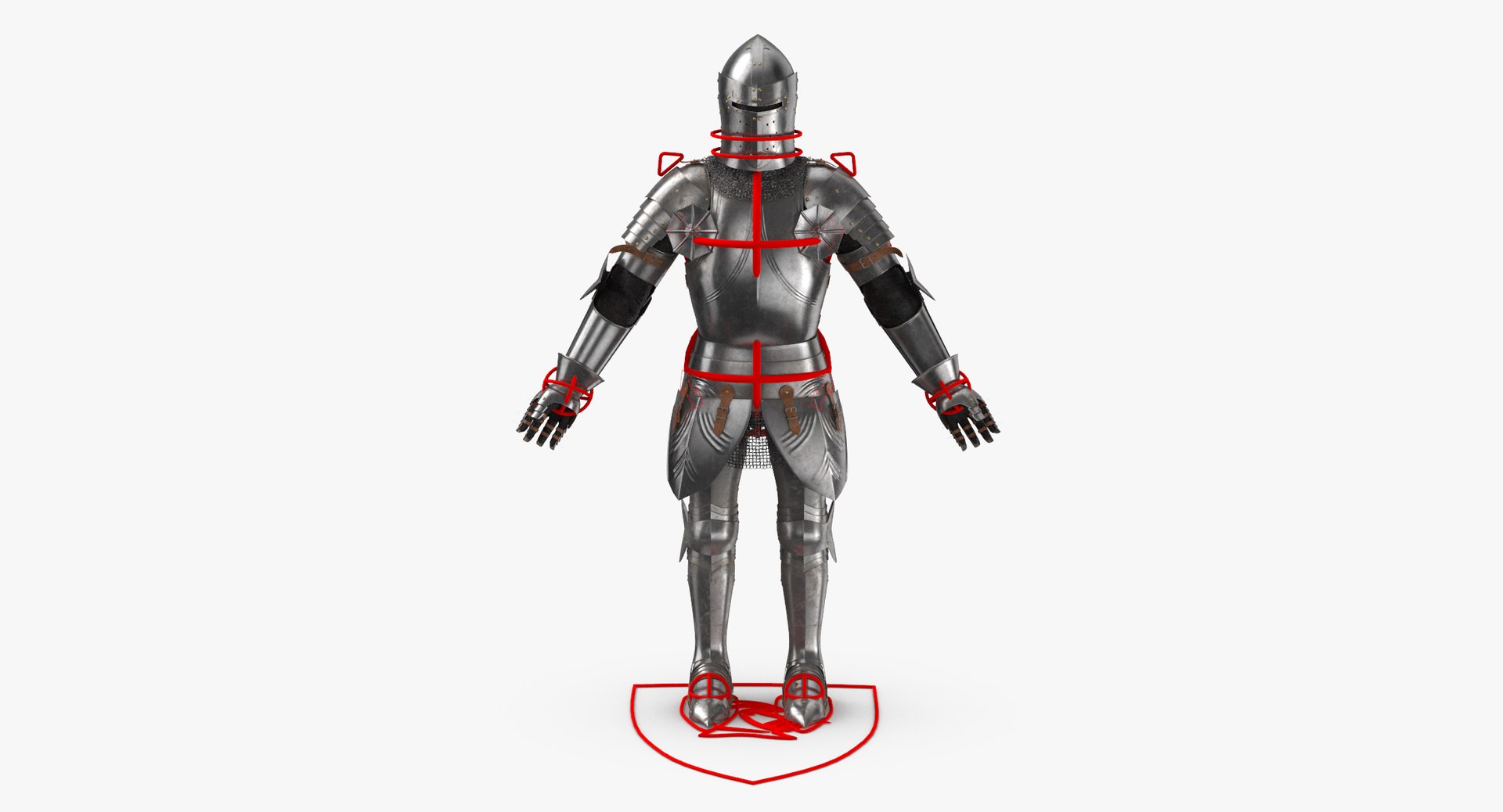 3d Medieval Armor - Rigged
