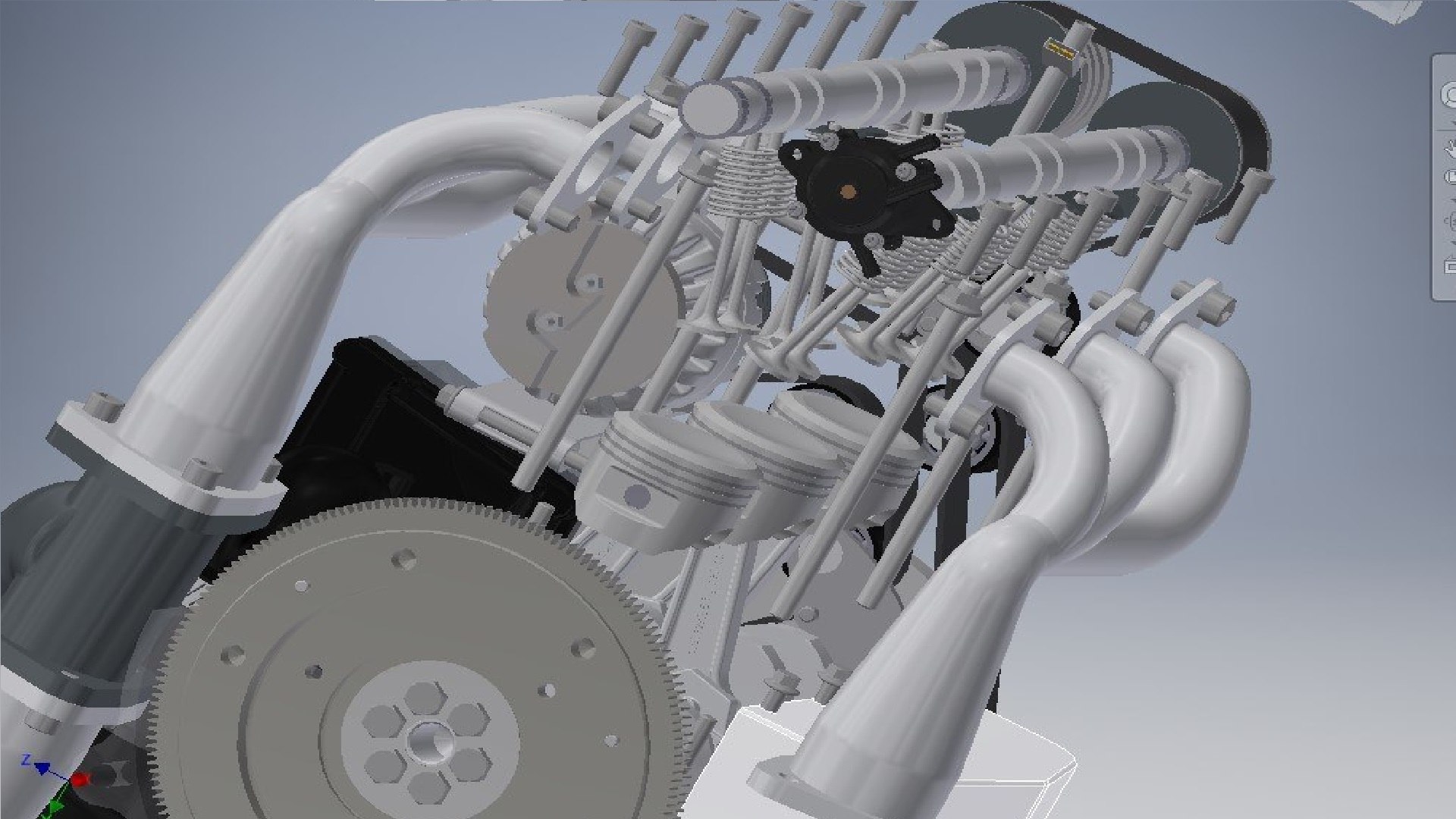 3D Boxer Engine 6 Cylinder Model - TurboSquid 1655356
