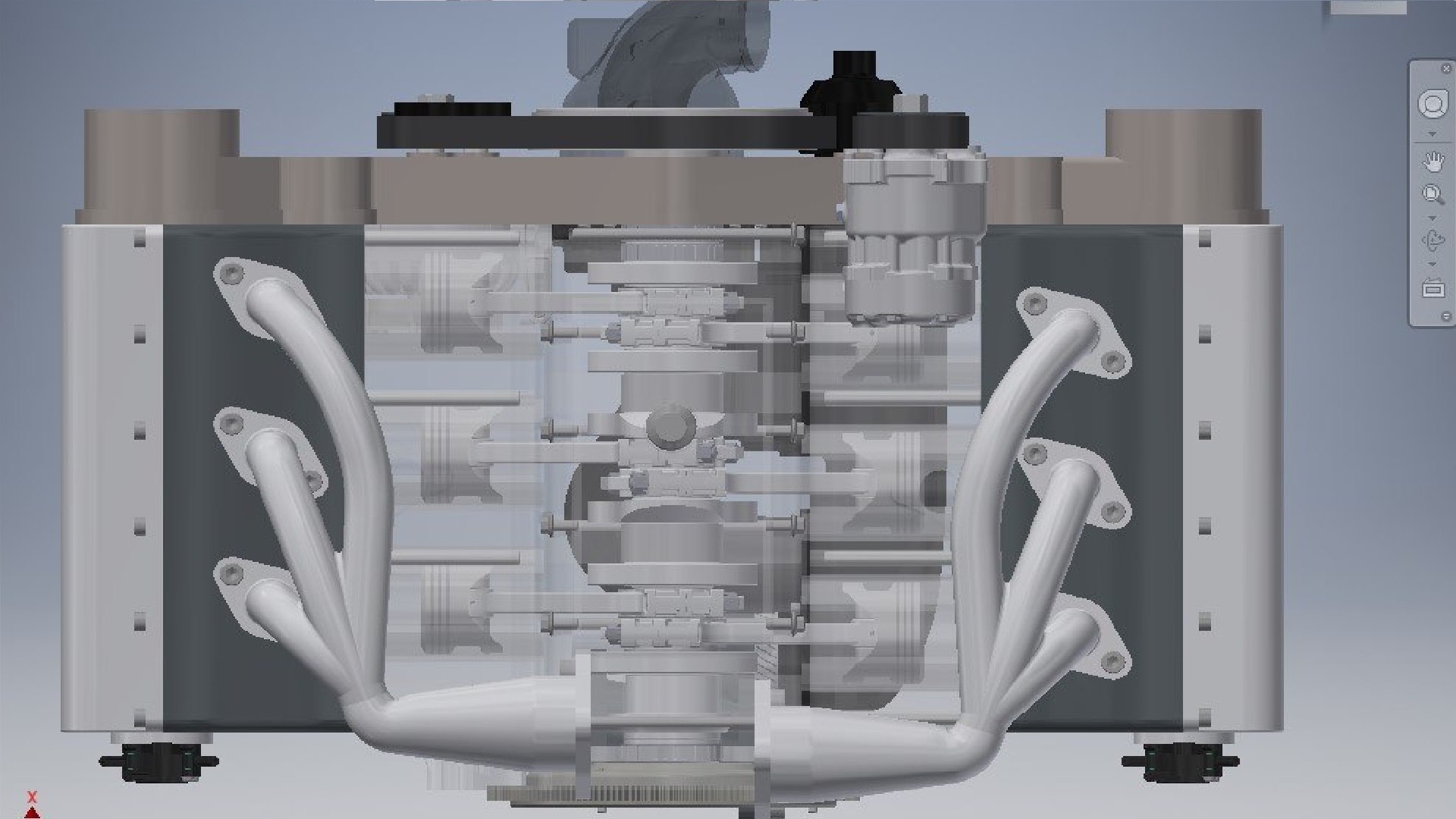3D Boxer Engine 6 Cylinder Model - TurboSquid 1655356