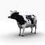 3d cow rigged model