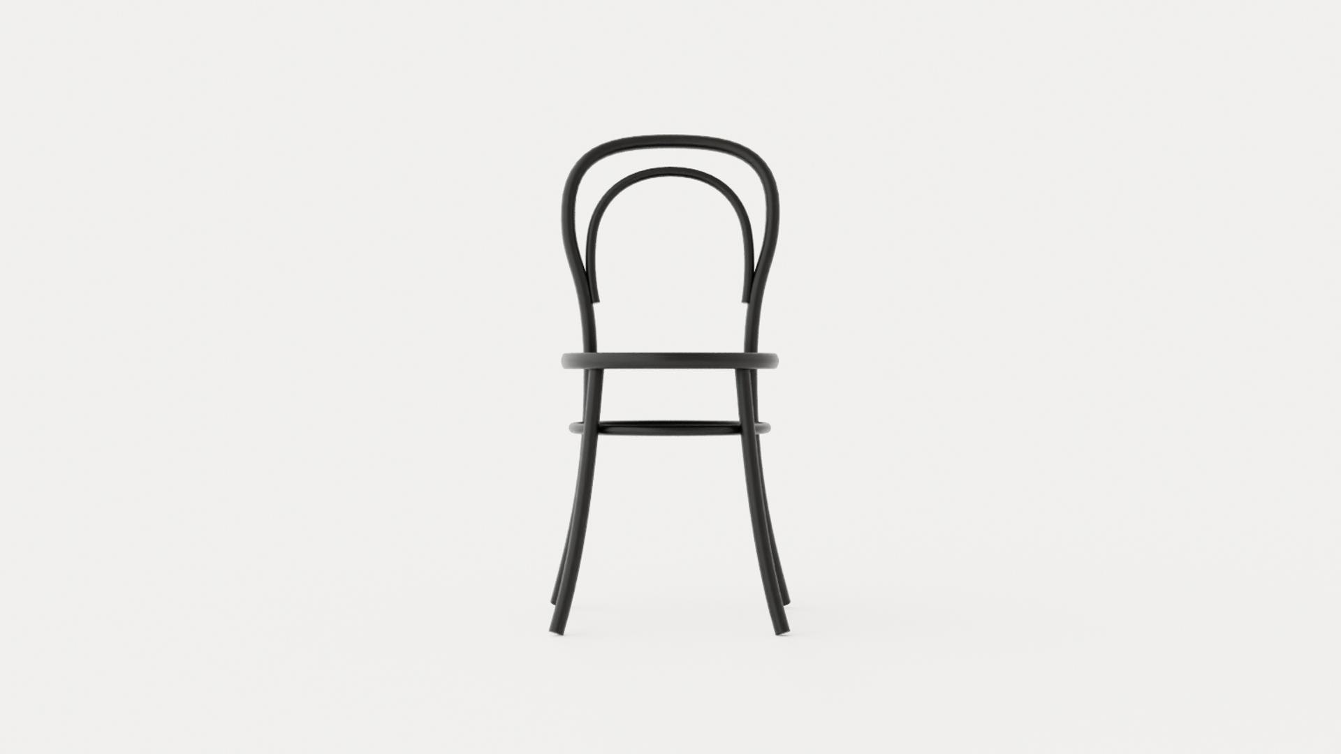 3D No 14 Chair Black Grain Model - TurboSquid 2250115