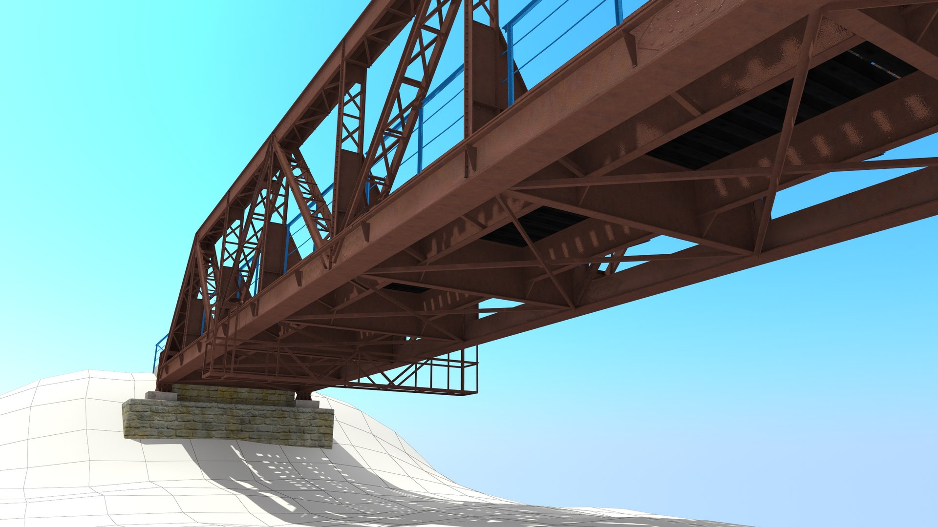 3d Bridge River Model