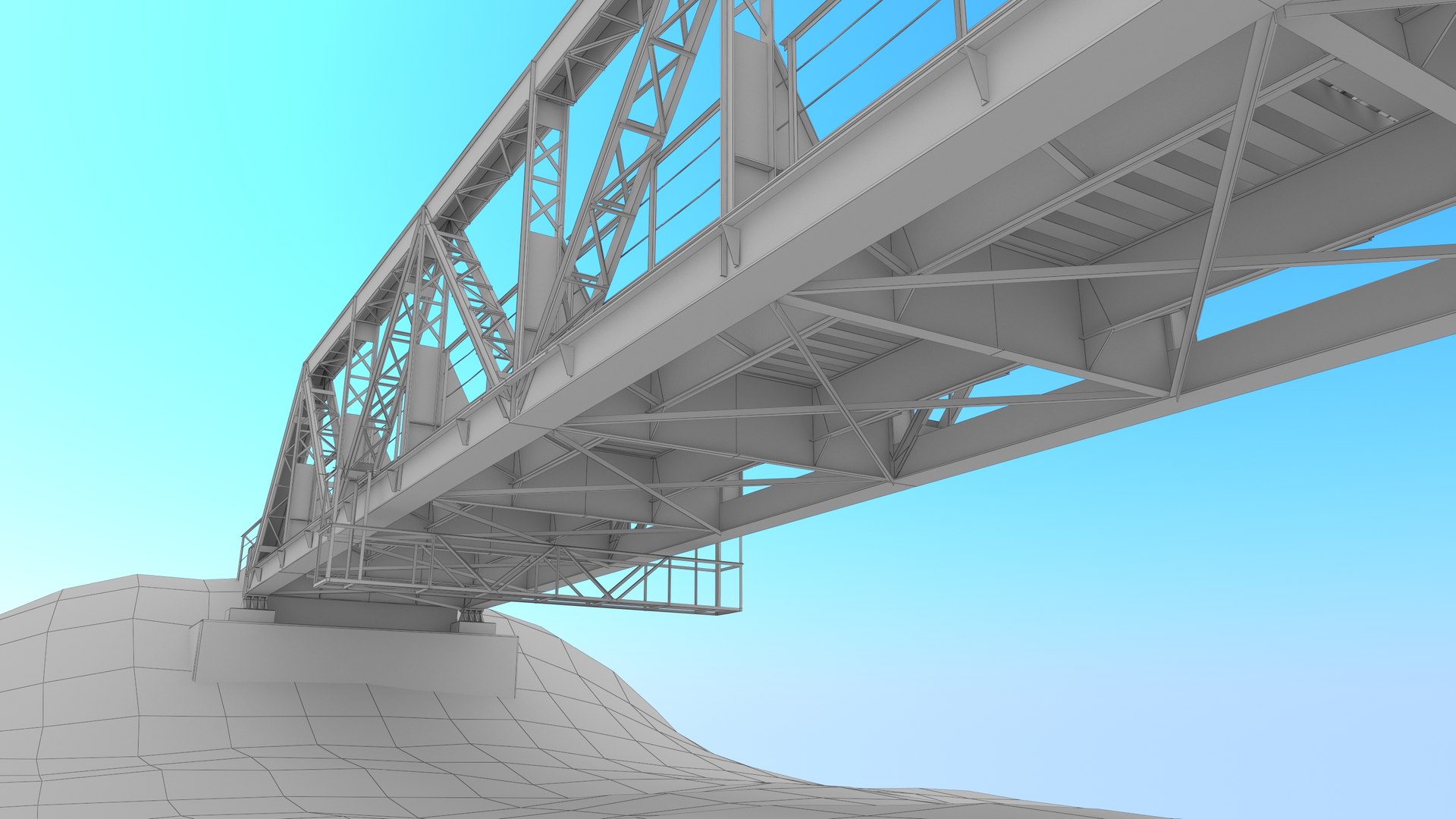 3d Bridge River Model