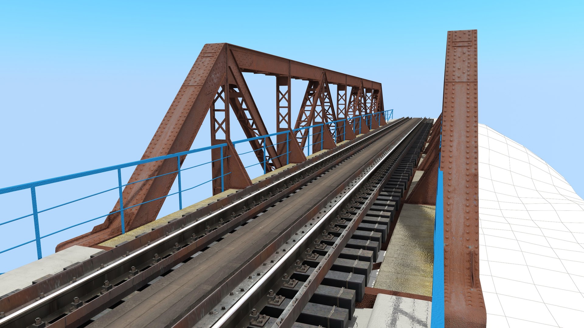 3d Bridge River Model