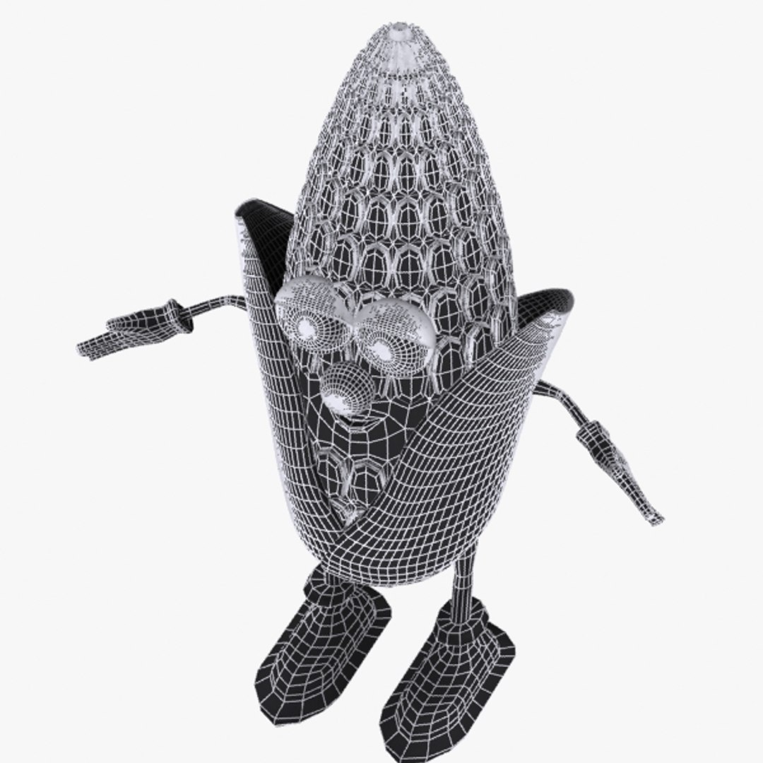 3d Corn Character Model