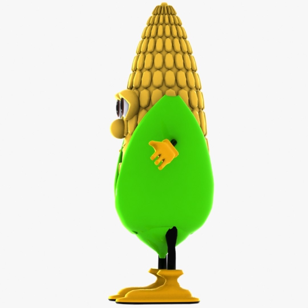 3d Corn Character Model