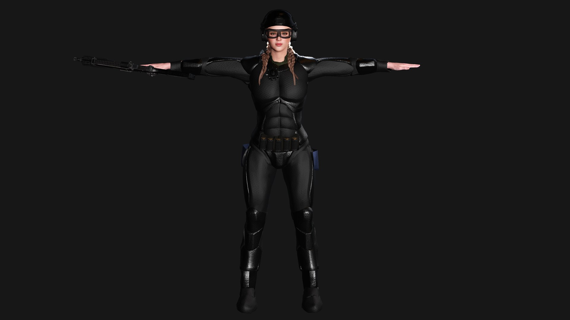 AAA 3D REALISTIC CHARACTER - CYBERPUNK ROBOTIC SCIFI SHOOTER 3D ...