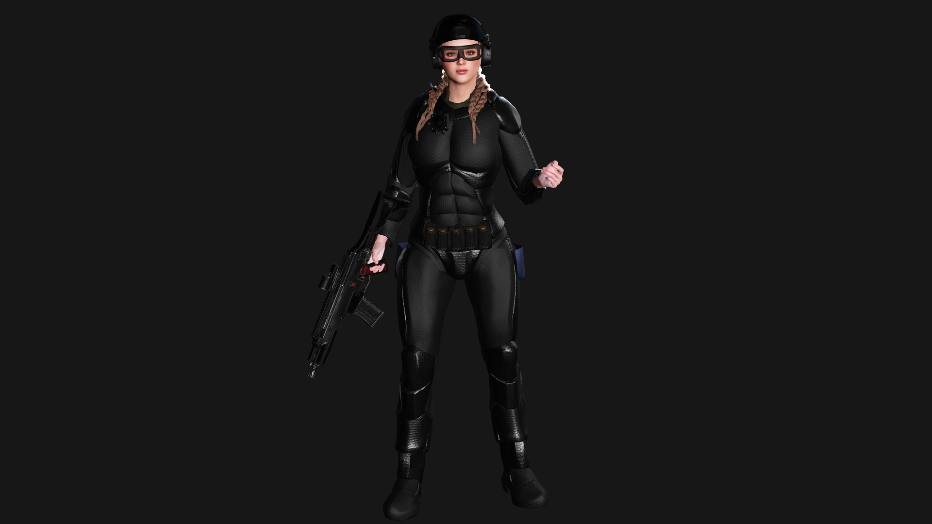 AAA 3D REALISTIC CHARACTER - CYBERPUNK ROBOTIC SCIFI SHOOTER 3D ...