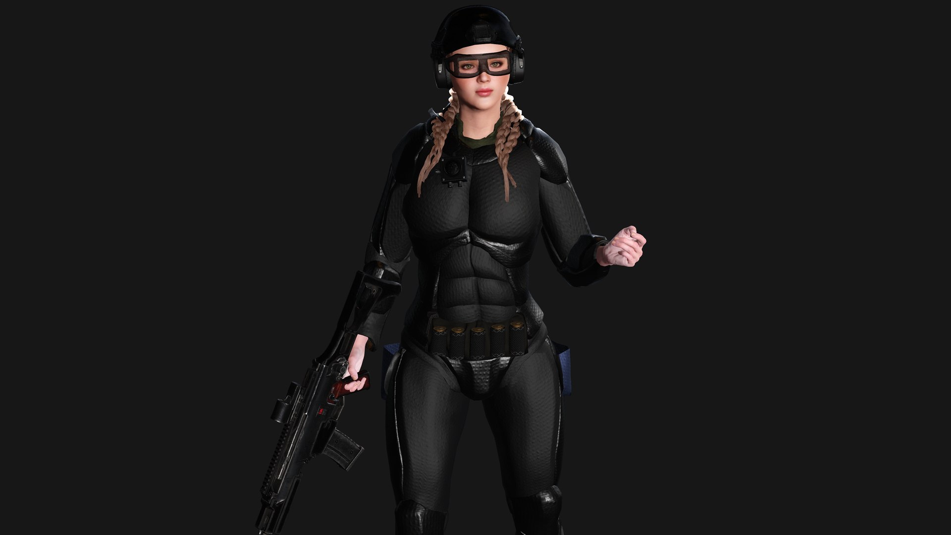AAA 3D REALISTIC CHARACTER - CYBERPUNK ROBOTIC SCIFI SHOOTER 3D ...