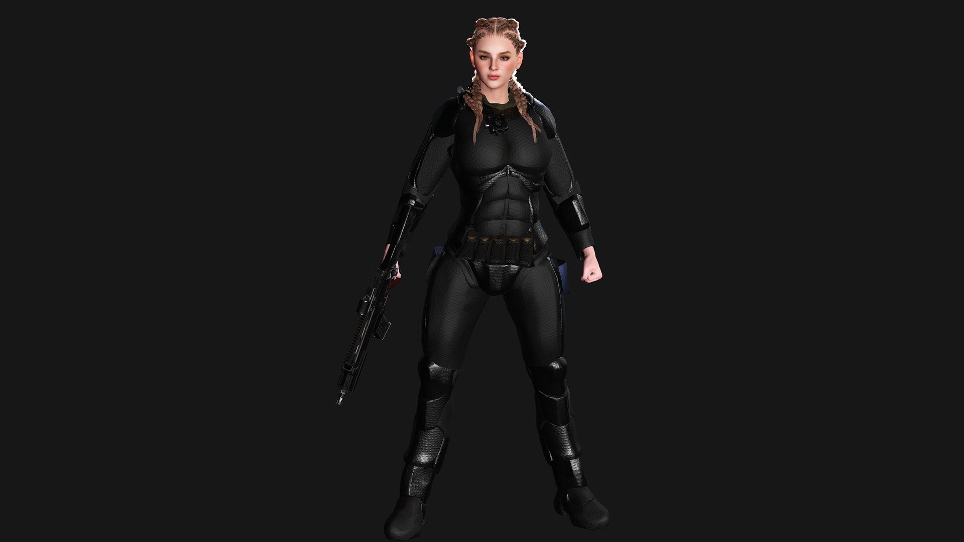 AAA 3D REALISTIC CHARACTER - CYBERPUNK ROBOTIC SCIFI SHOOTER 3D ...