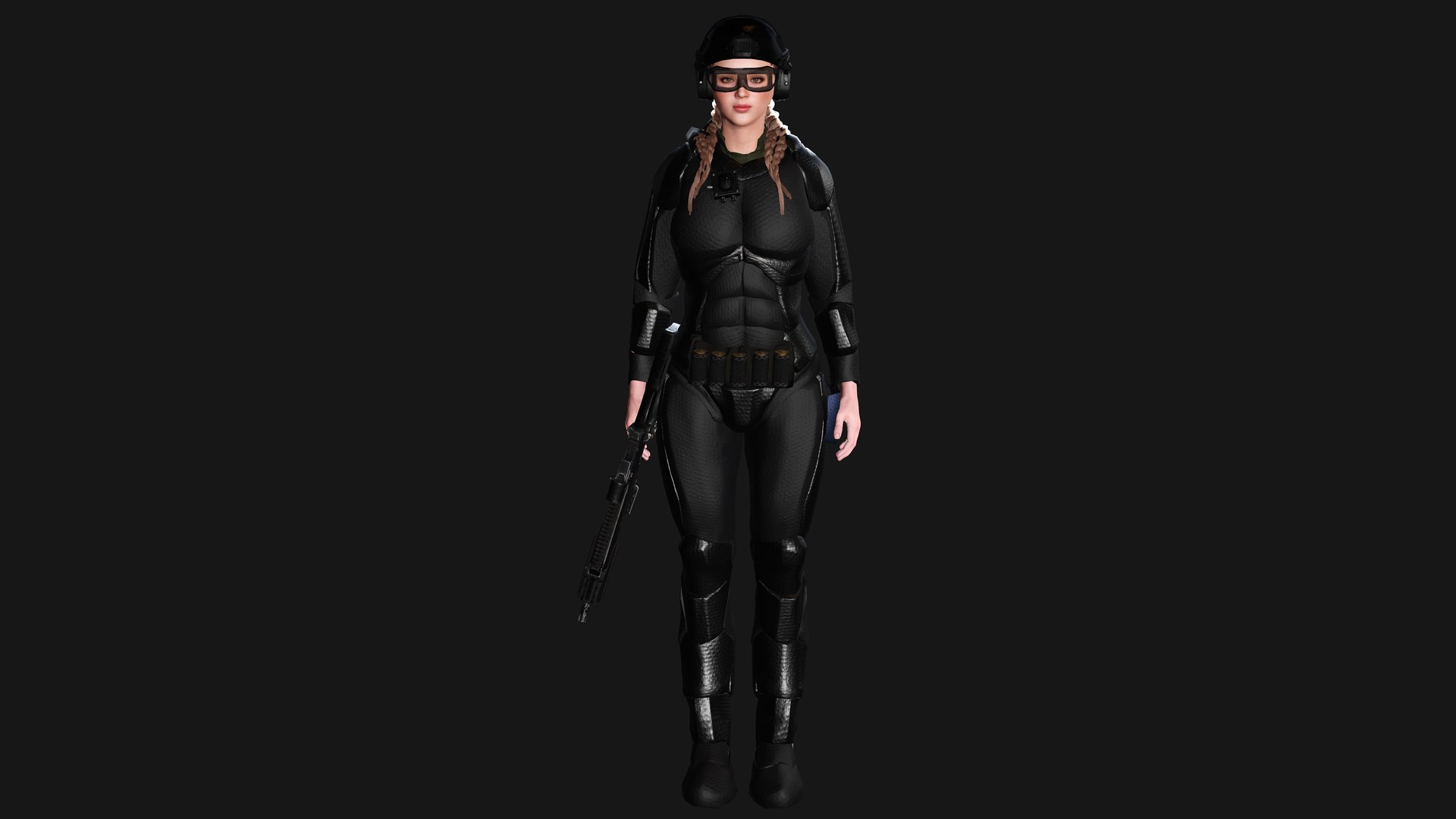 AAA 3D REALISTIC CHARACTER - CYBERPUNK ROBOTIC SCIFI SHOOTER 3D ...