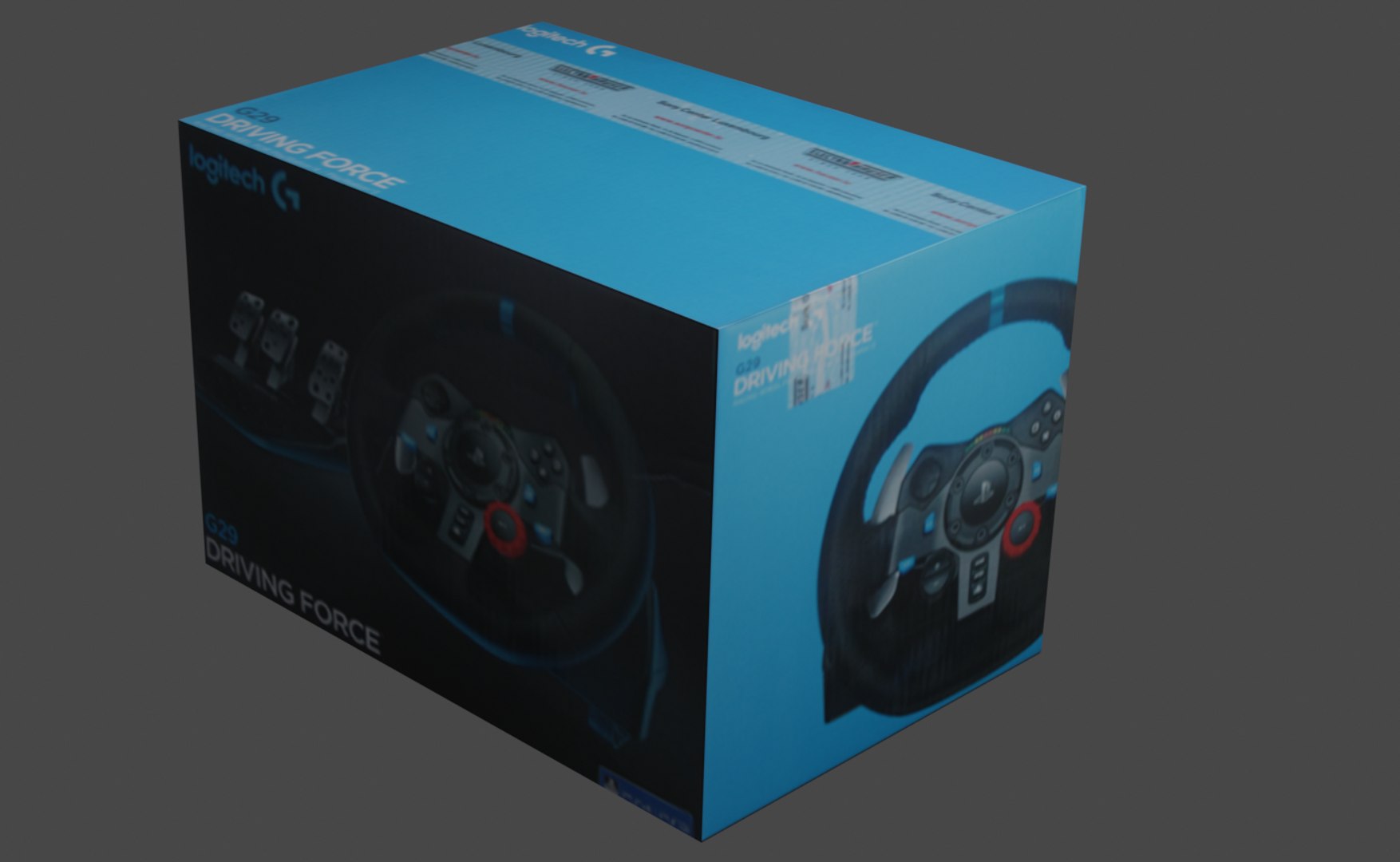 Box Logitech Driving G29 3D Model - TurboSquid 1437700
