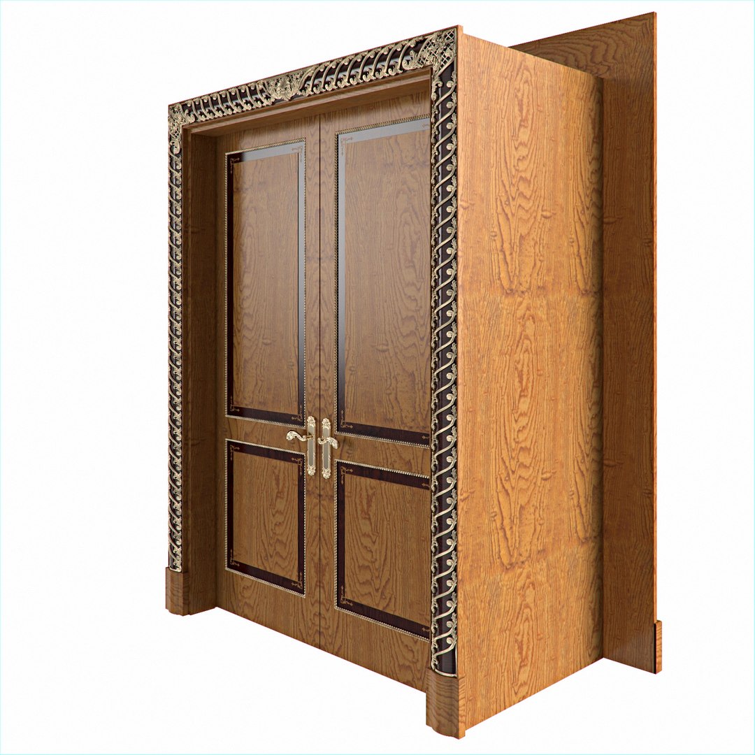 door double-wing 3d model