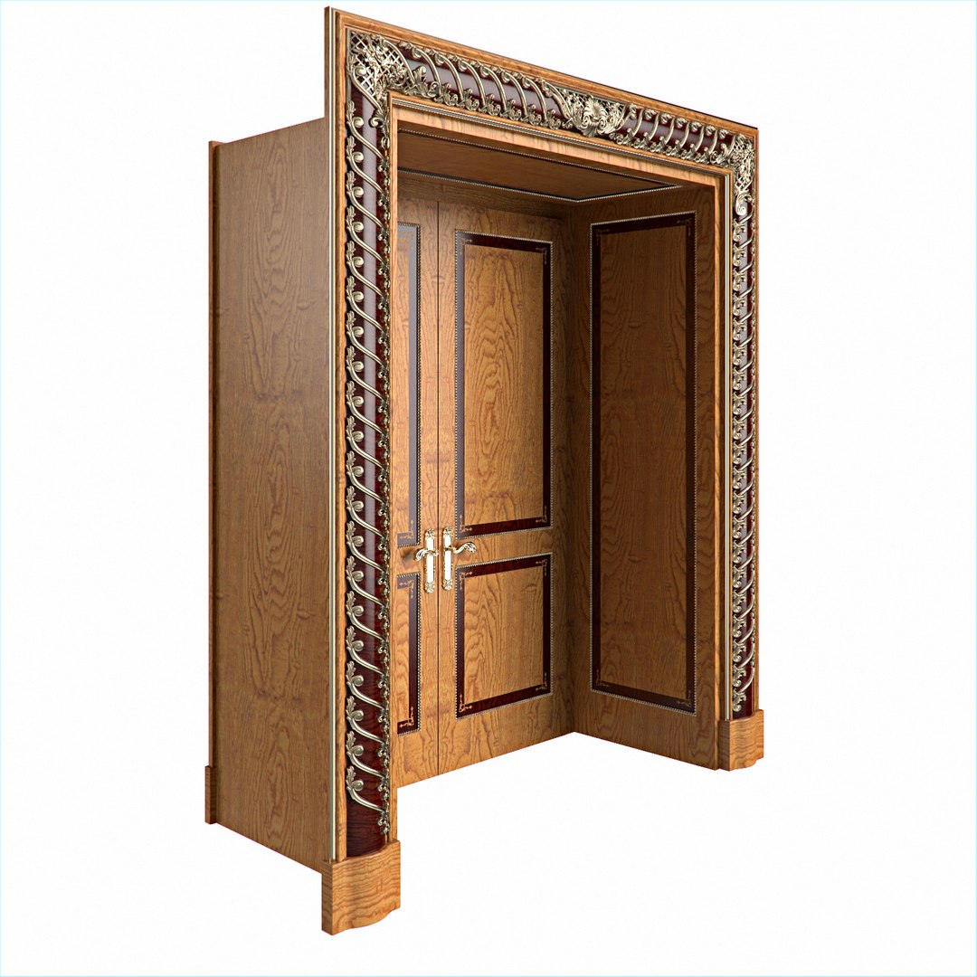 door double-wing 3d model