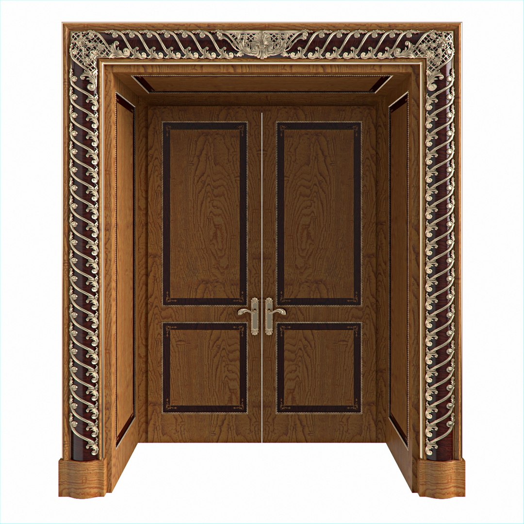 door double-wing 3d model