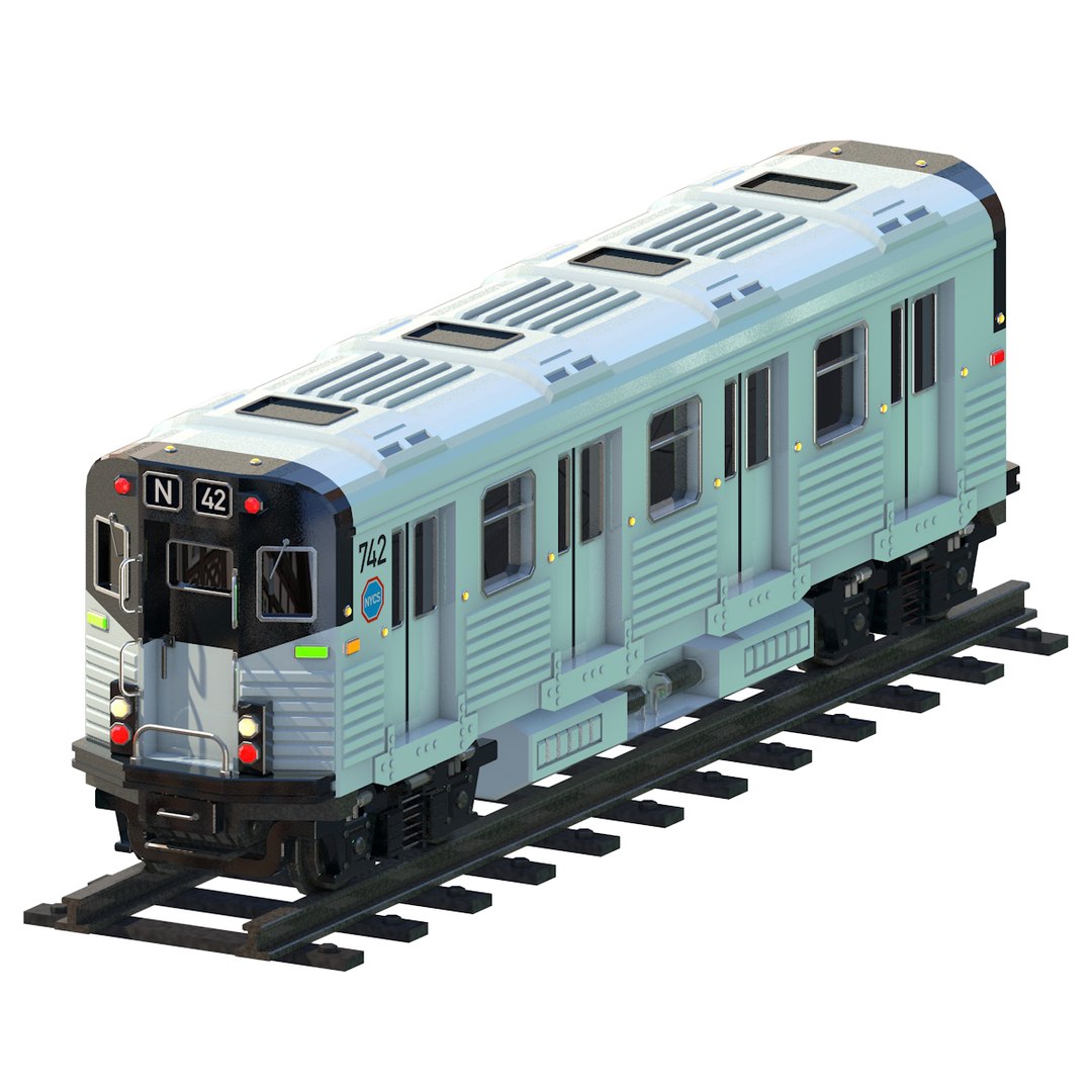 Cartoon Subway Car Model Model - TurboSquid 2204677