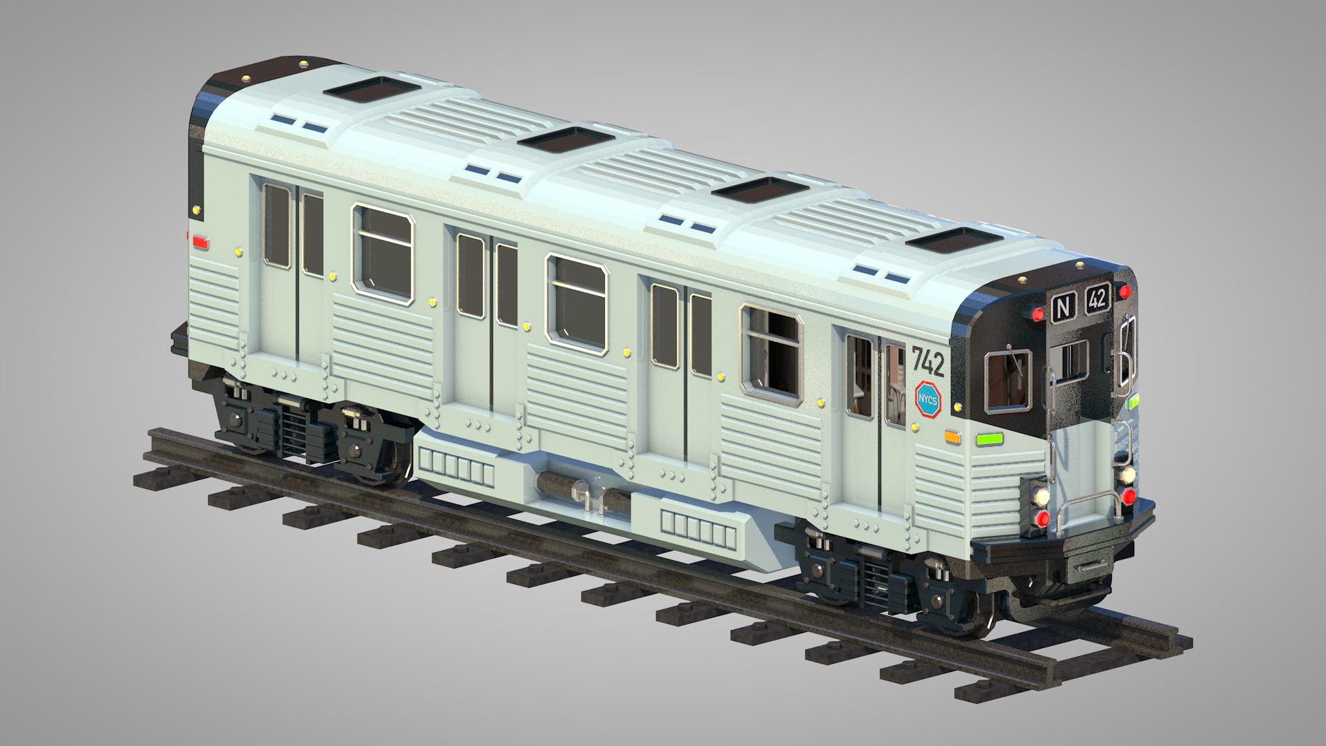 Cartoon Subway Car Model Model - TurboSquid 2204677