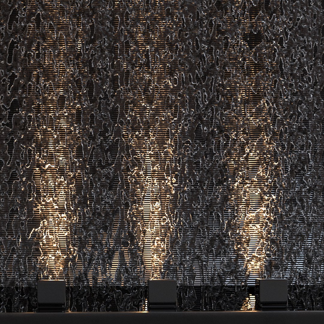 3D Wall Water Waterfall - TurboSquid 1897026