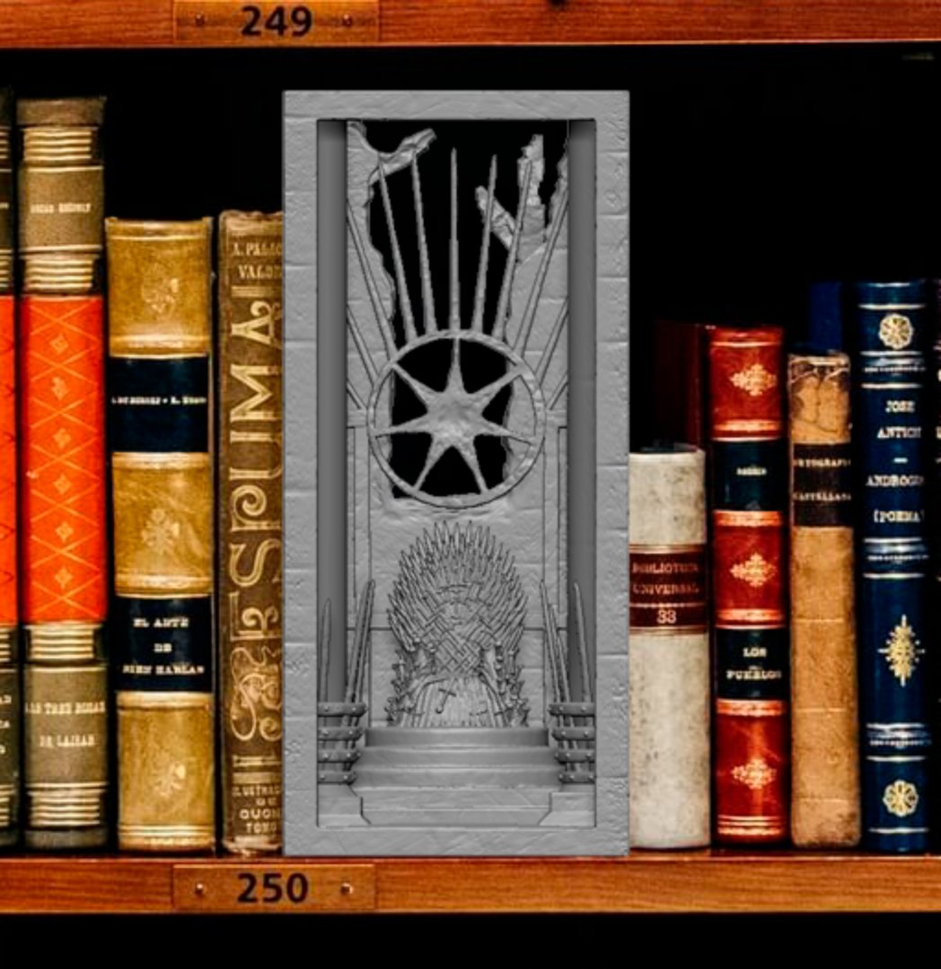 The Iron Throne Game Of Thrones Book Nook 3D Model - TurboSquid 2248282