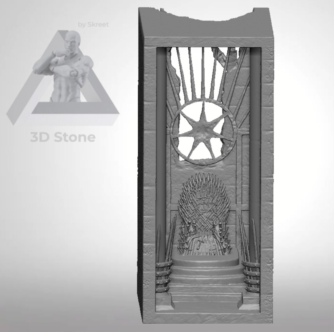 The Iron Throne Game Of Thrones Book Nook 3D Model - TurboSquid 2248282