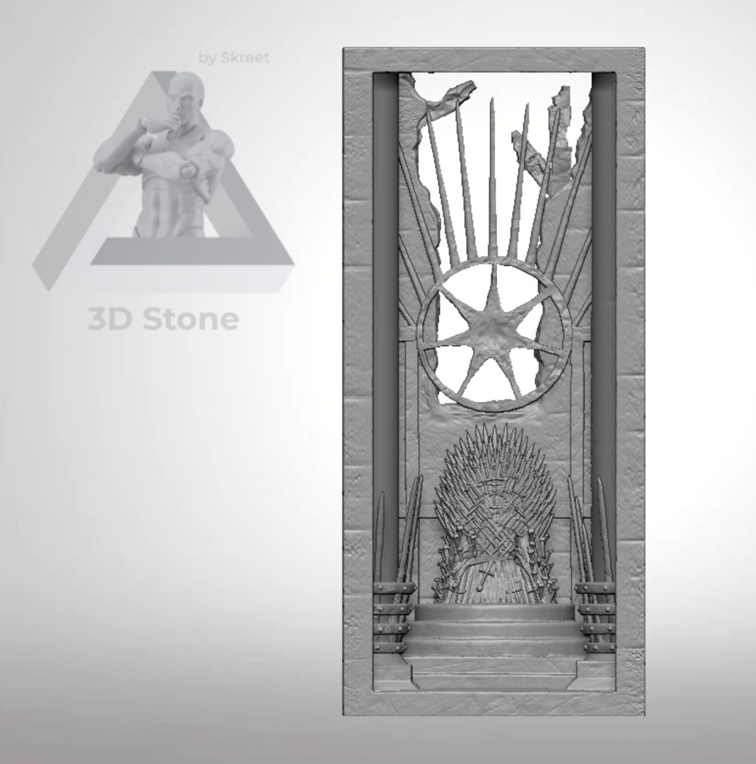 The Iron Throne Game Of Thrones Book Nook 3D Model - TurboSquid 2248282