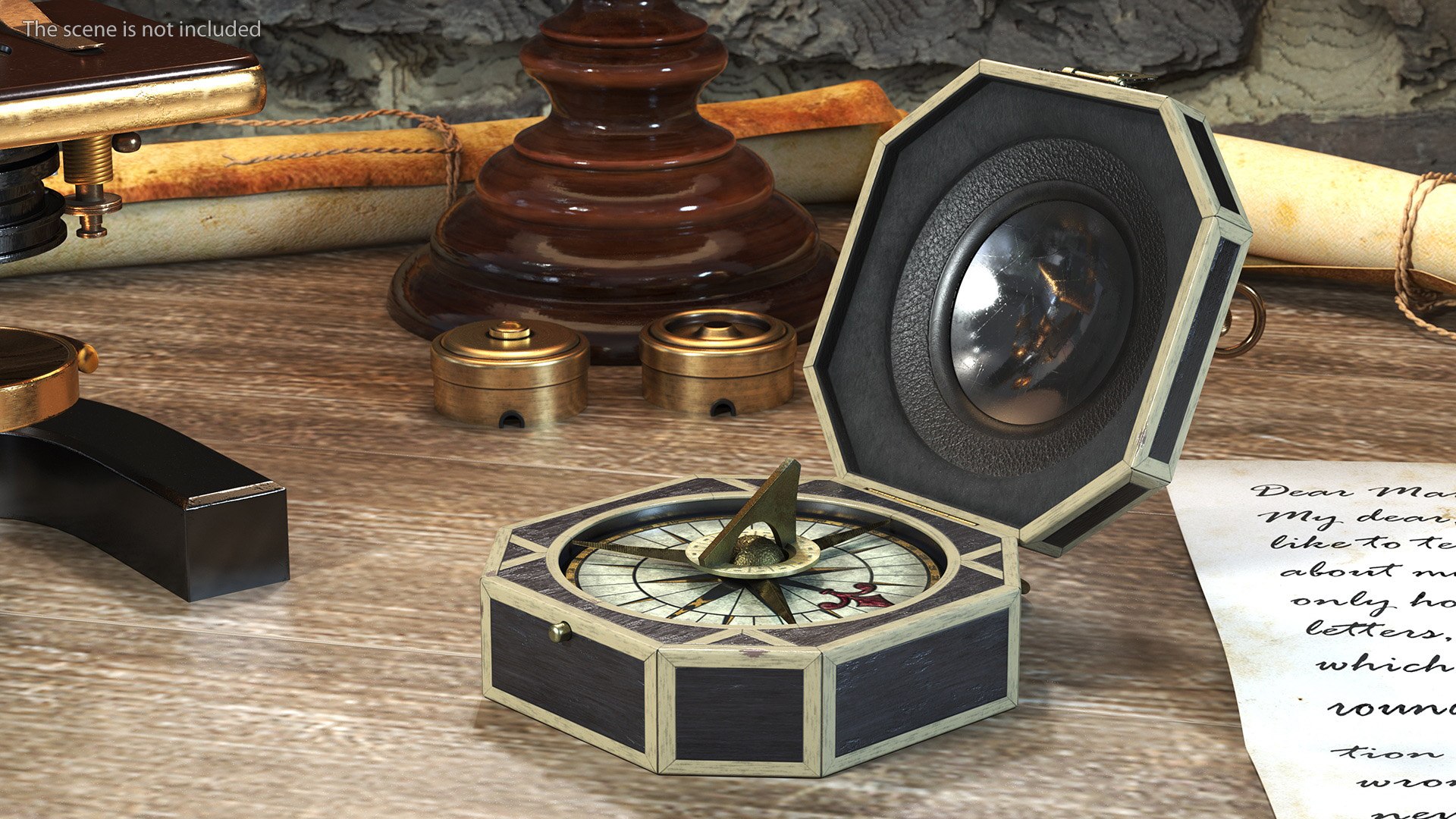 3D Model Jack Sparrow Compass Closed - TurboSquid 2143073
