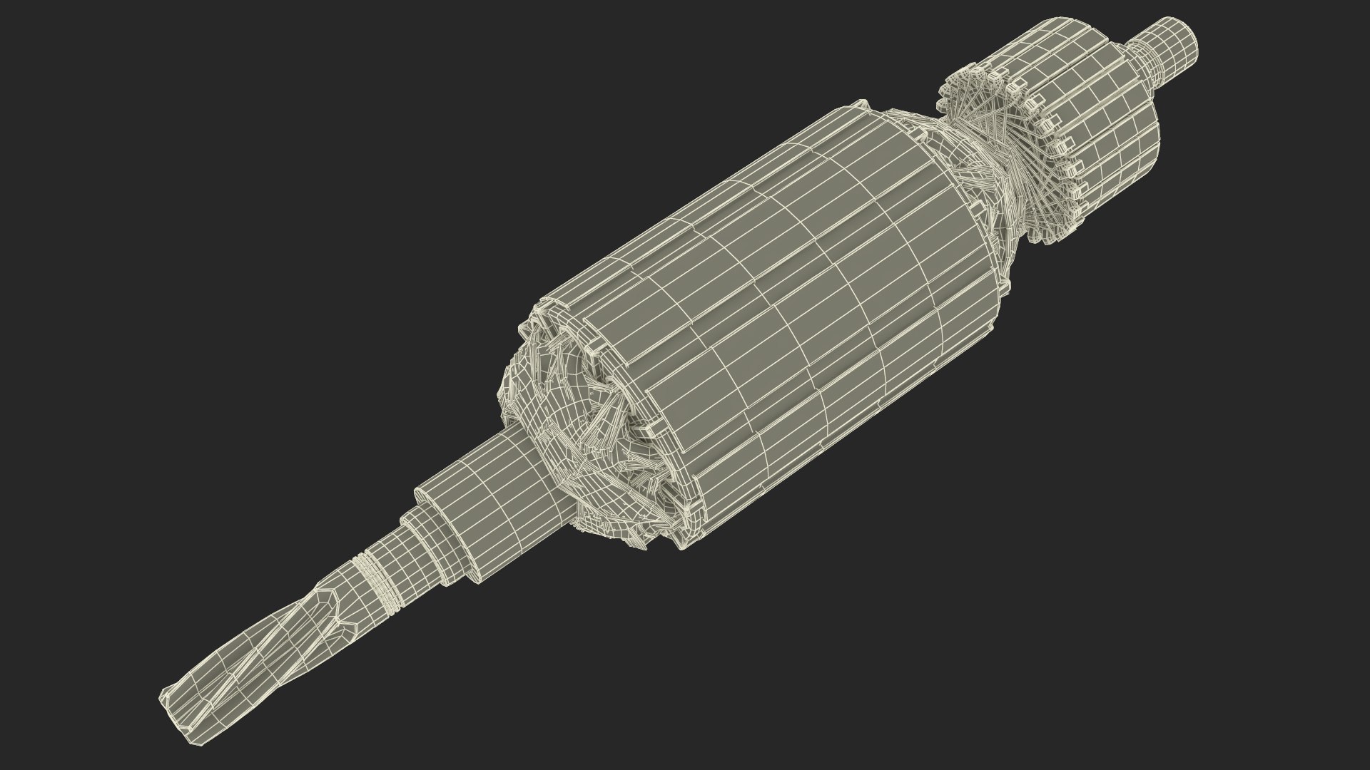 Electric Motor Armature 3D model - TurboSquid 1974354