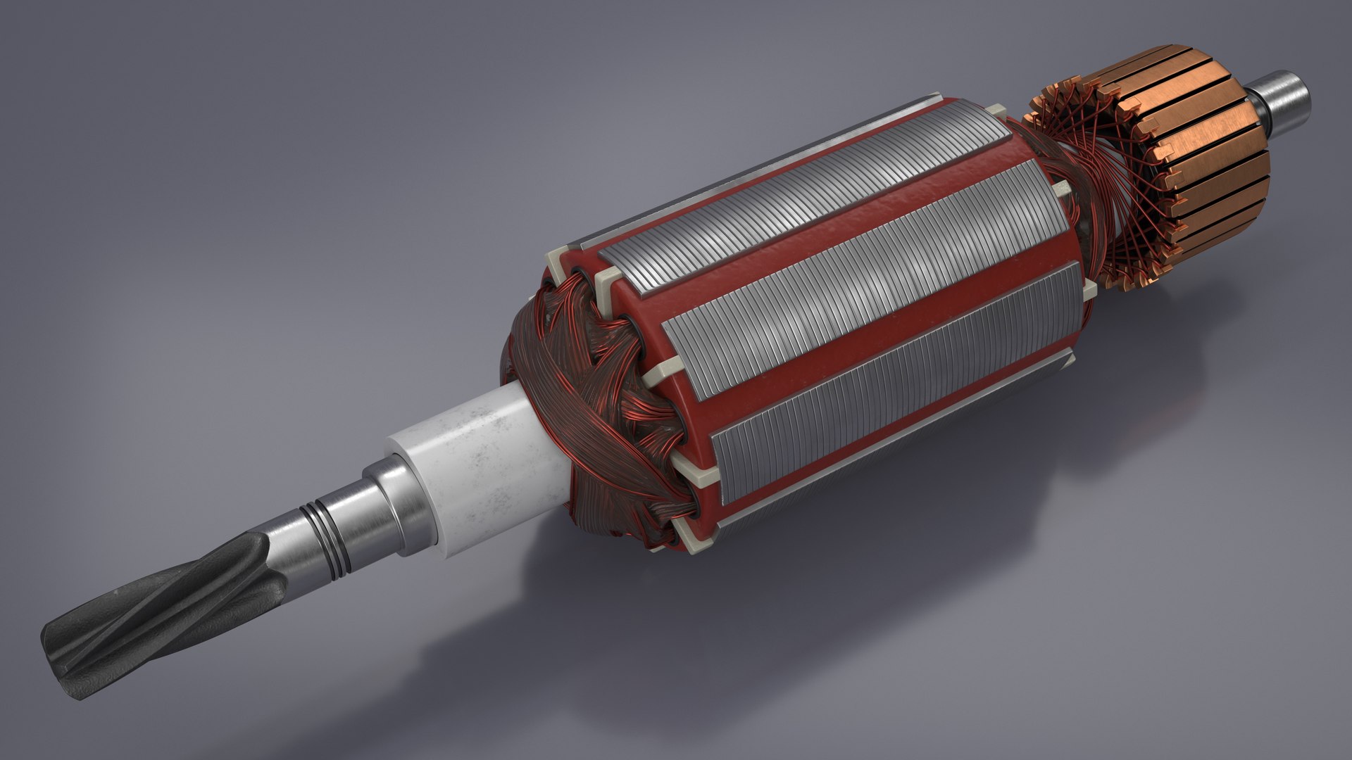Electric Motor Armature 3D Model - TurboSquid 1974354