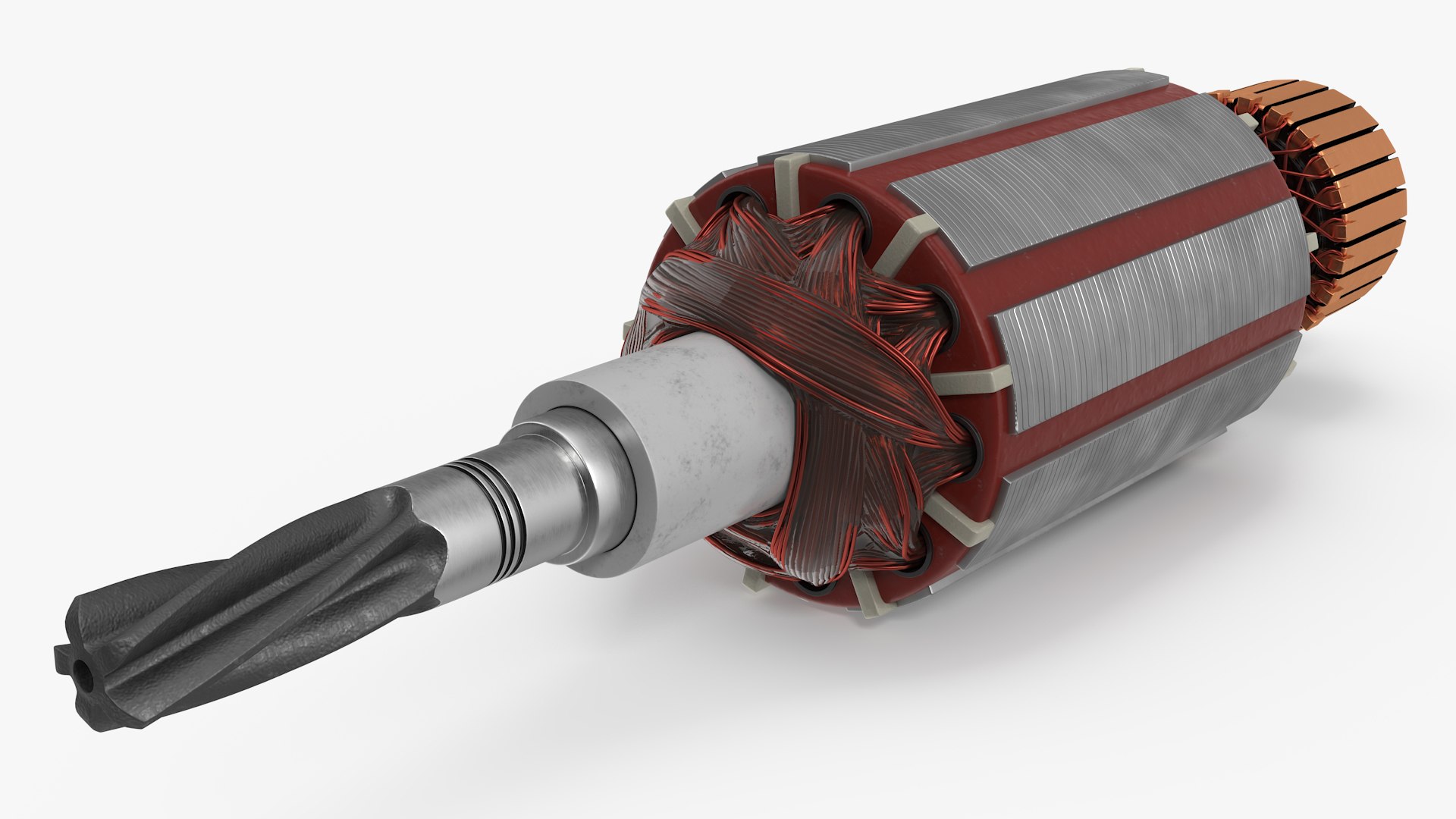 Electric Motor Armature 3D model - TurboSquid 1974354