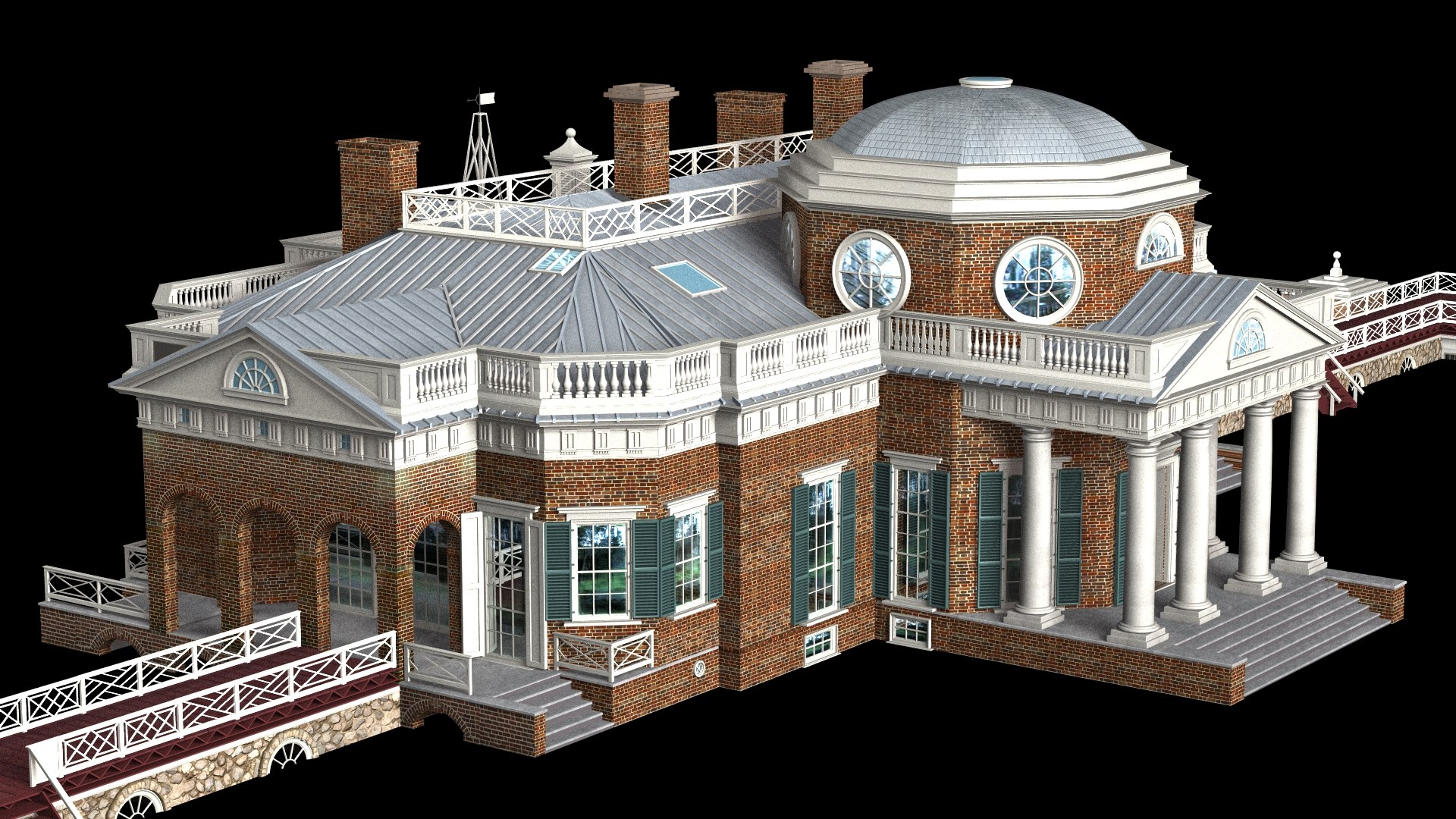 Monticello 3D - TurboSquid 1945143