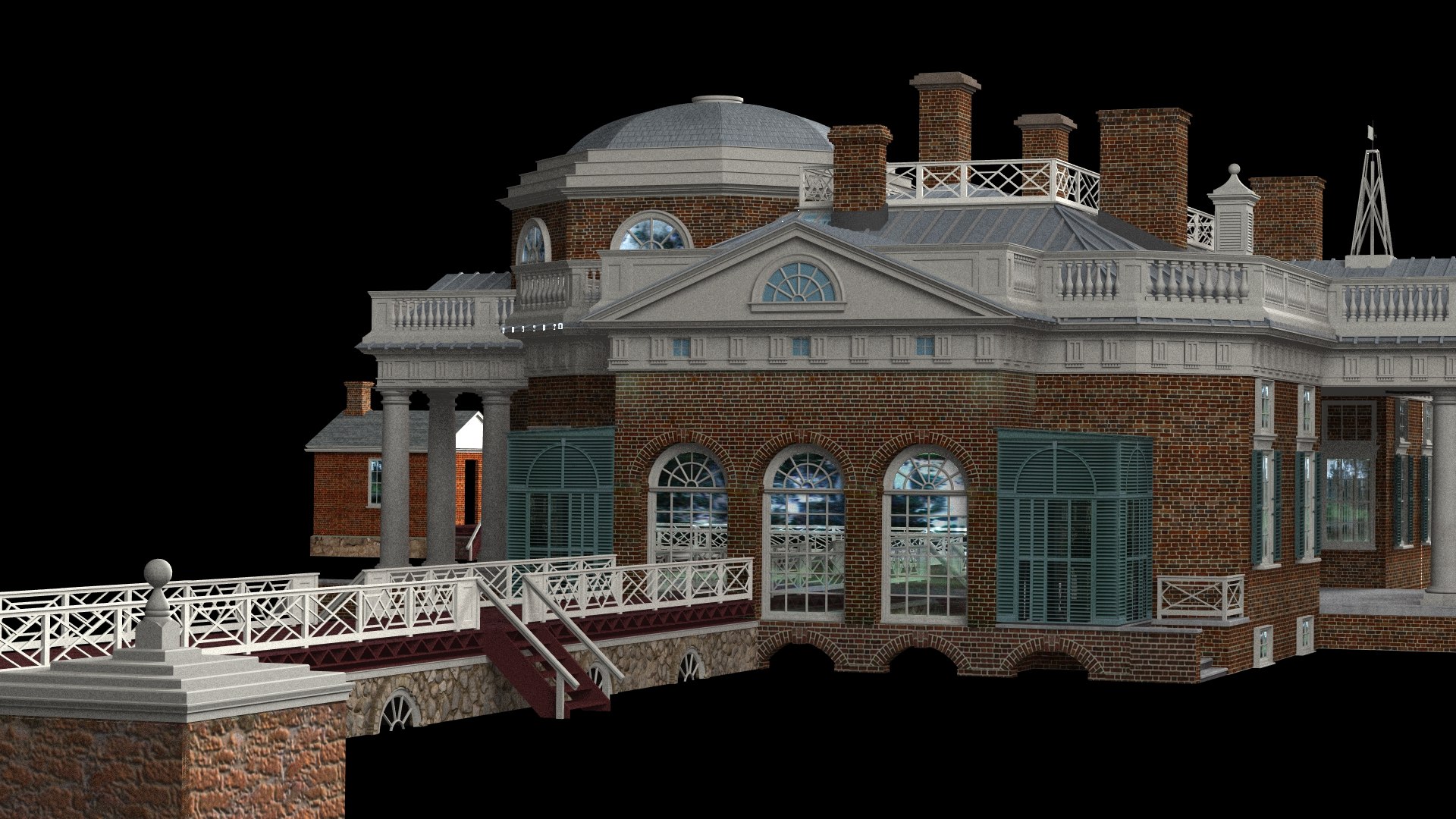 Monticello 3D - TurboSquid 1945143