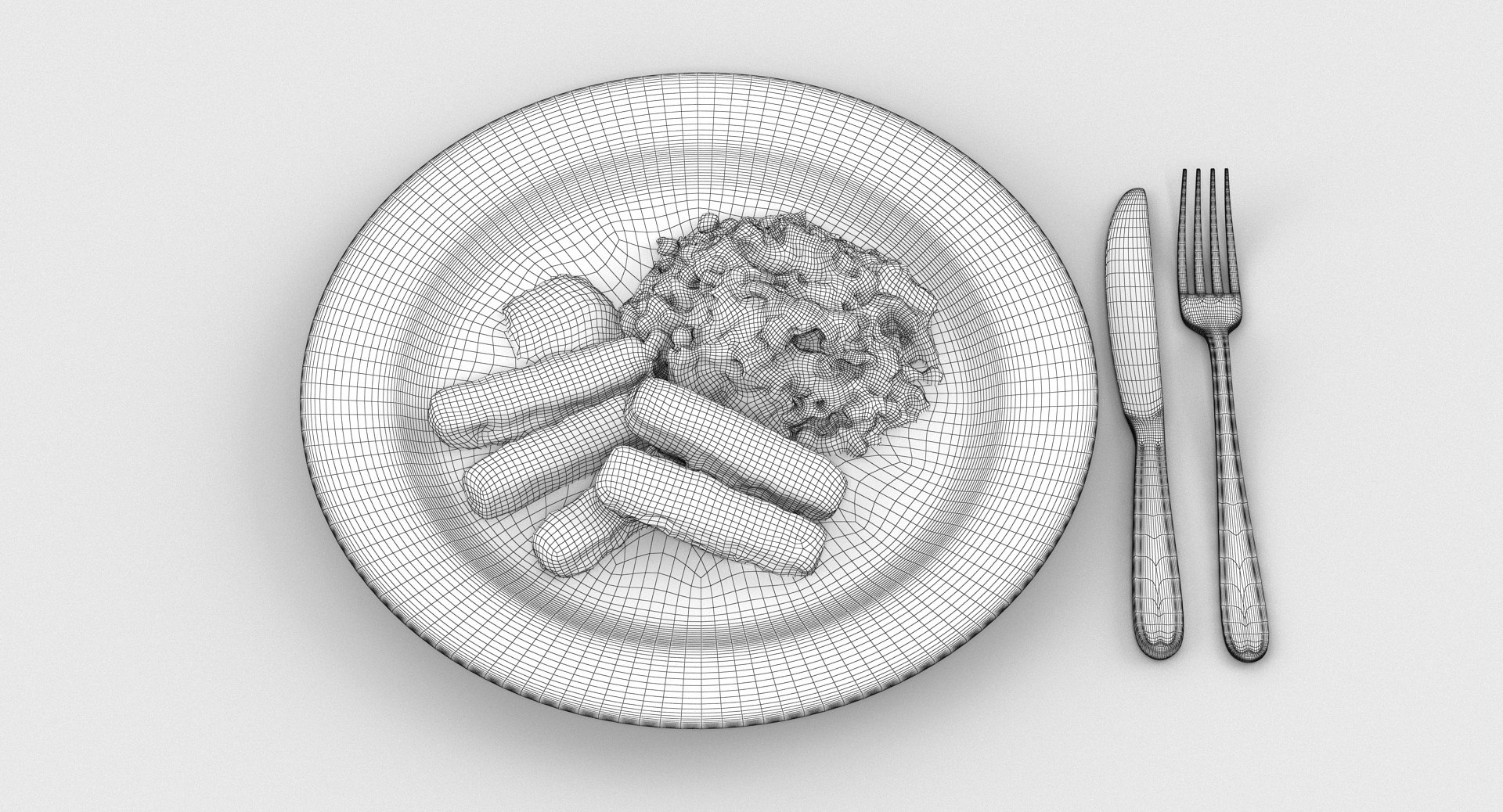 3D Meal Realistic - TurboSquid 1354069