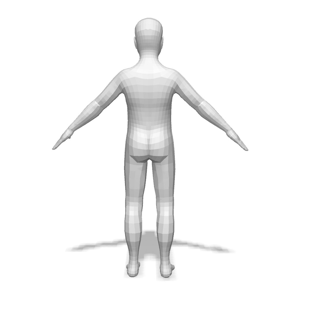 3d Boy Base Body