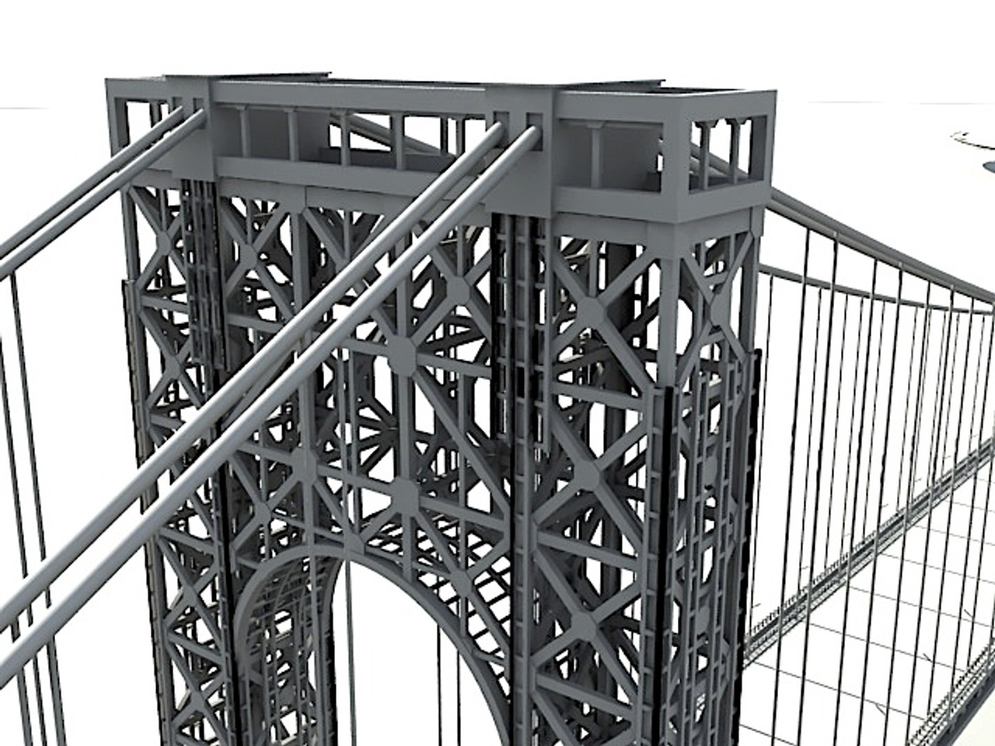 George Washington Bridge 3d Model