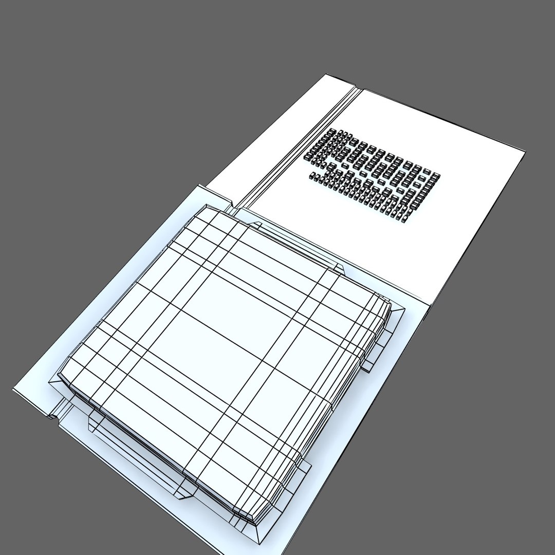 3d Model Cpu Intel I3 Component