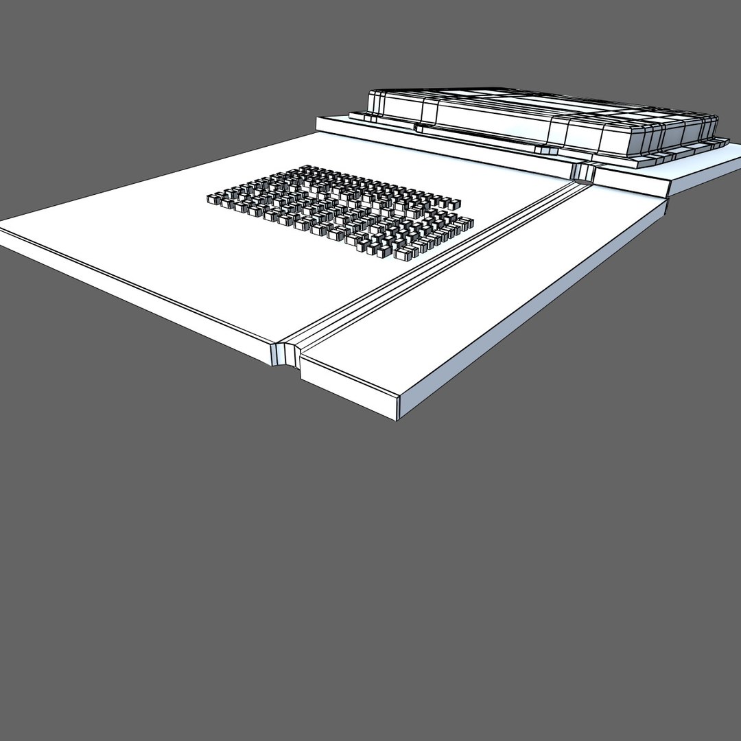3d Model Cpu Intel I3 Component
