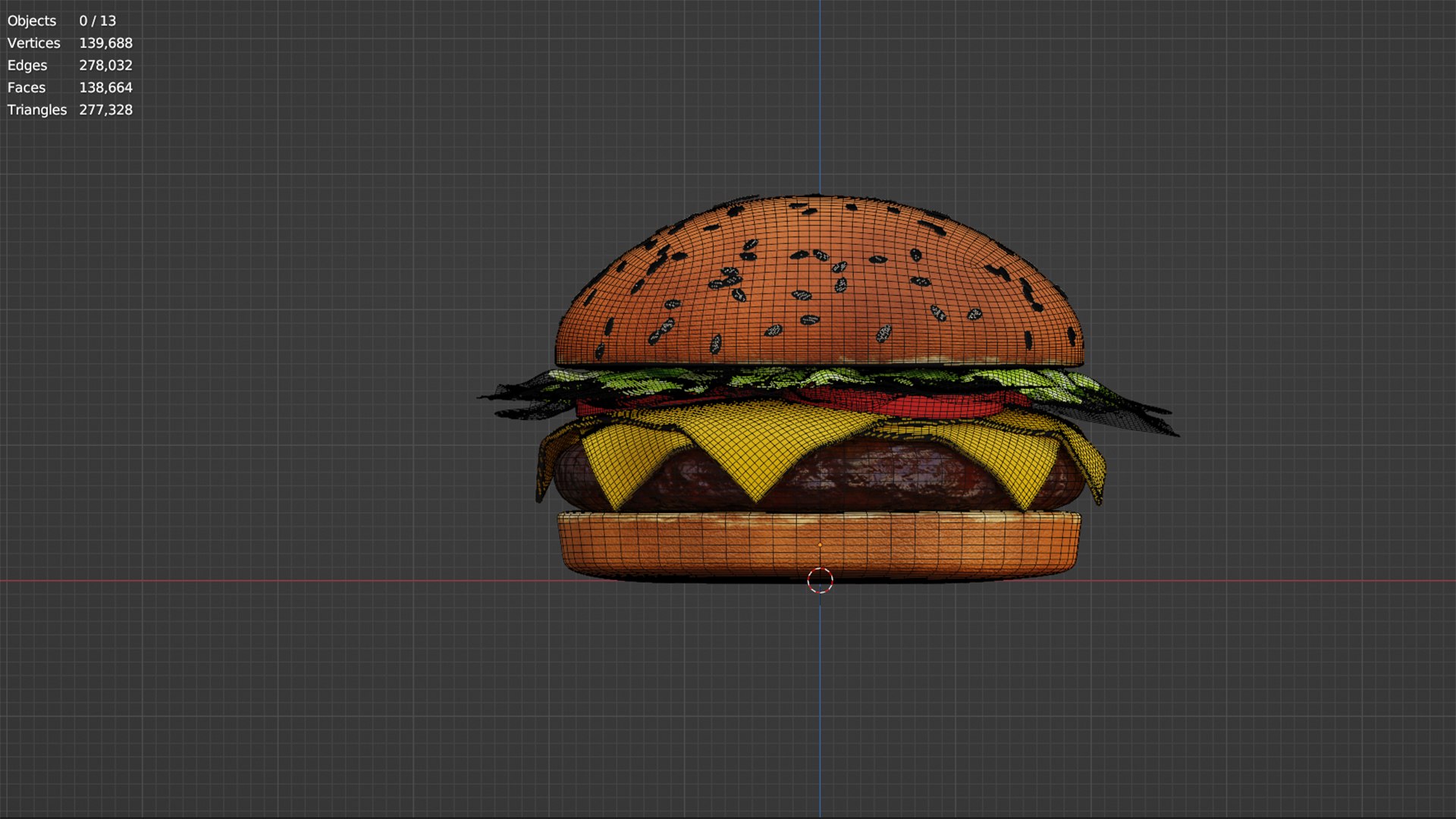 3D Realistic Burger Model - TurboSquid 2040474